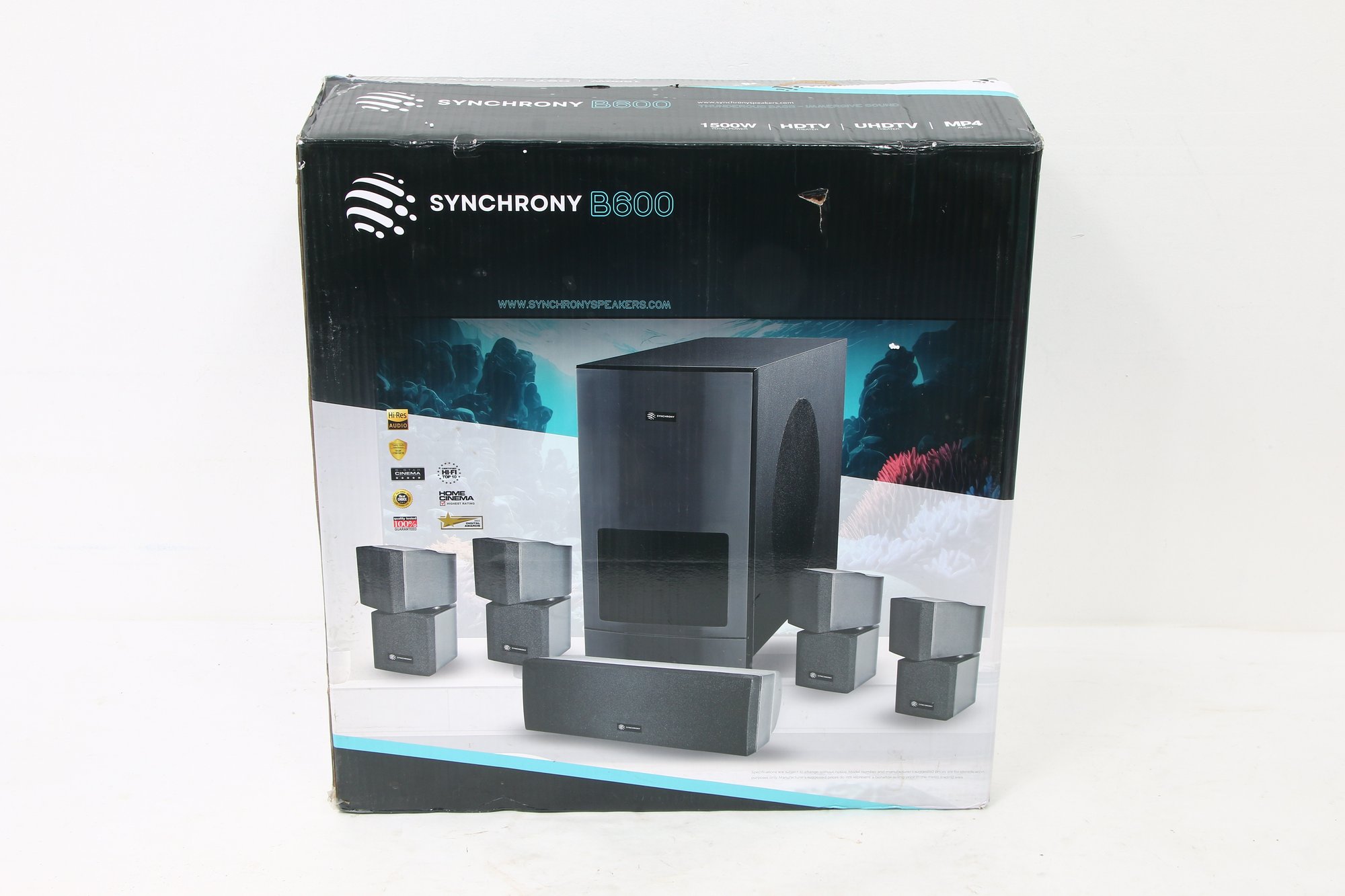 SYNCHRONY B600 1500 Watts Surround Sound Speaker System - New MSRP ...