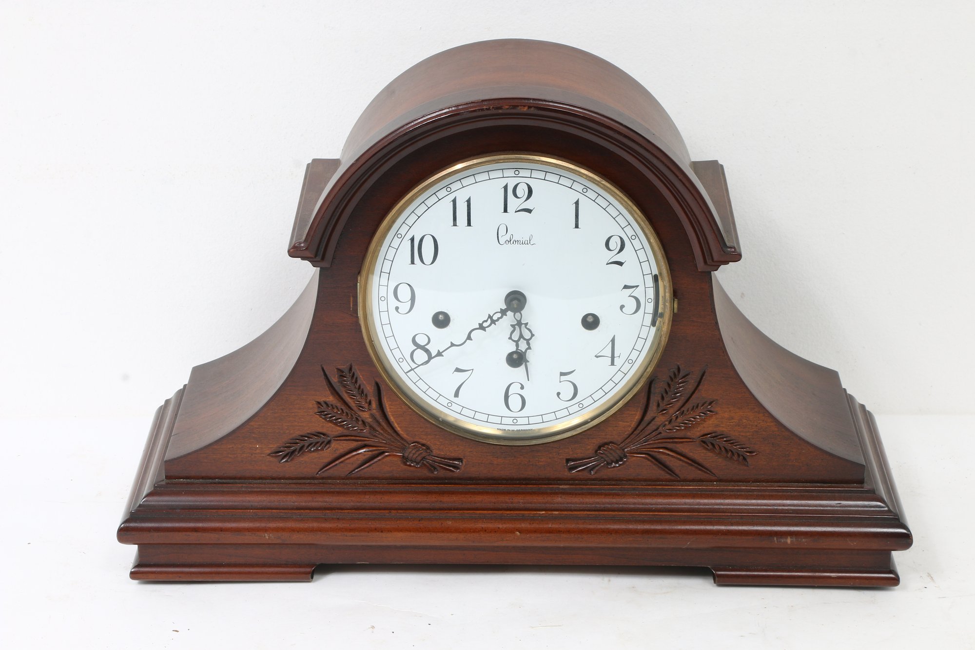 Vintage Colonial Triple Chime Mantle Clock Westminster Whittington & St ...