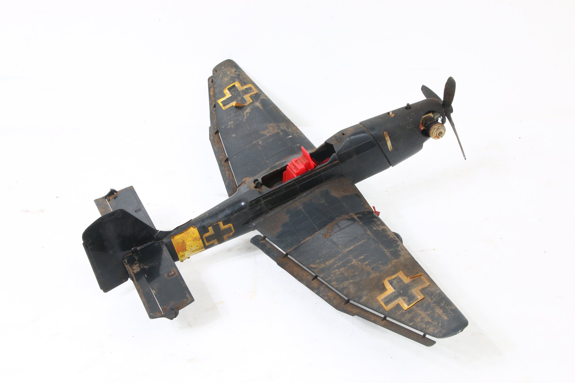 Vintage COX Thimble Drome Stuka Black Night Airplane Model Toy #190280 ...