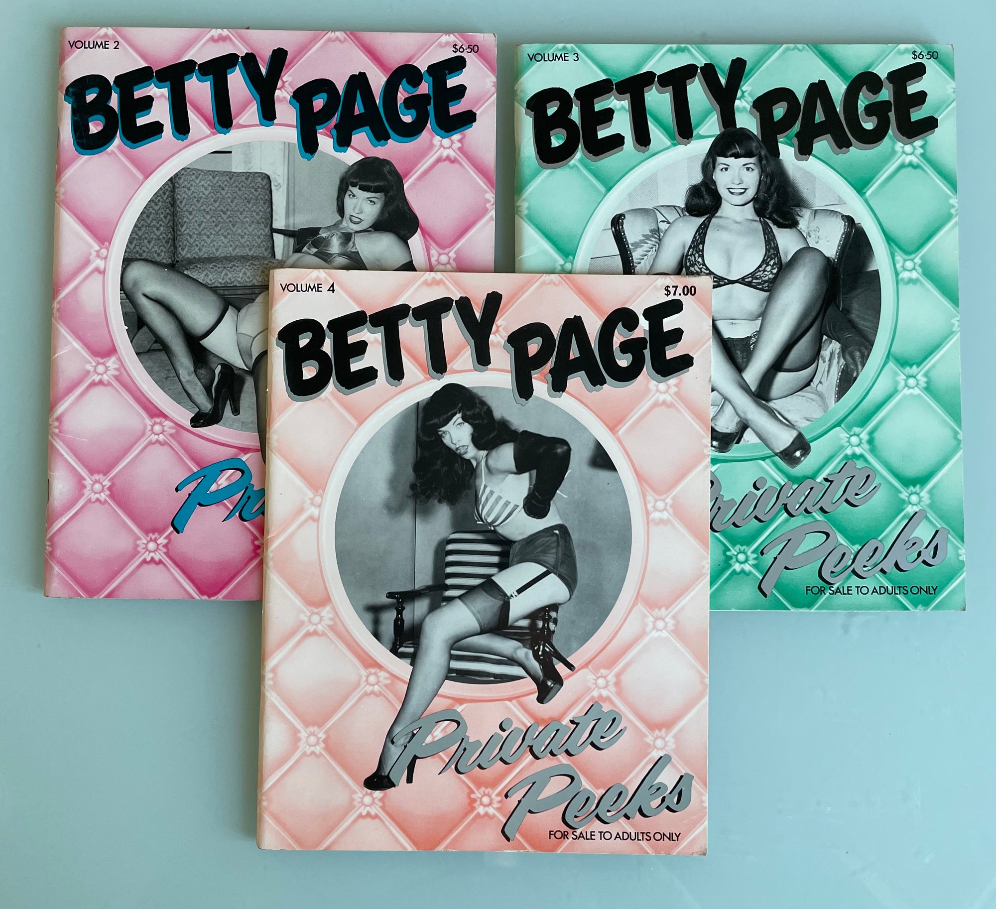 Betty Page Private Peeks Magazines No2,3,4 Belier Press, 1979 #209264 ...