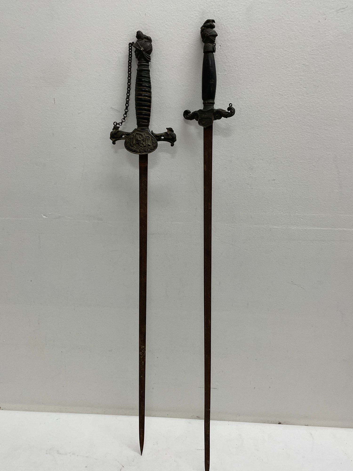 Two Antique Swords Knights Of Pythias & Knights Templar #198339 ...