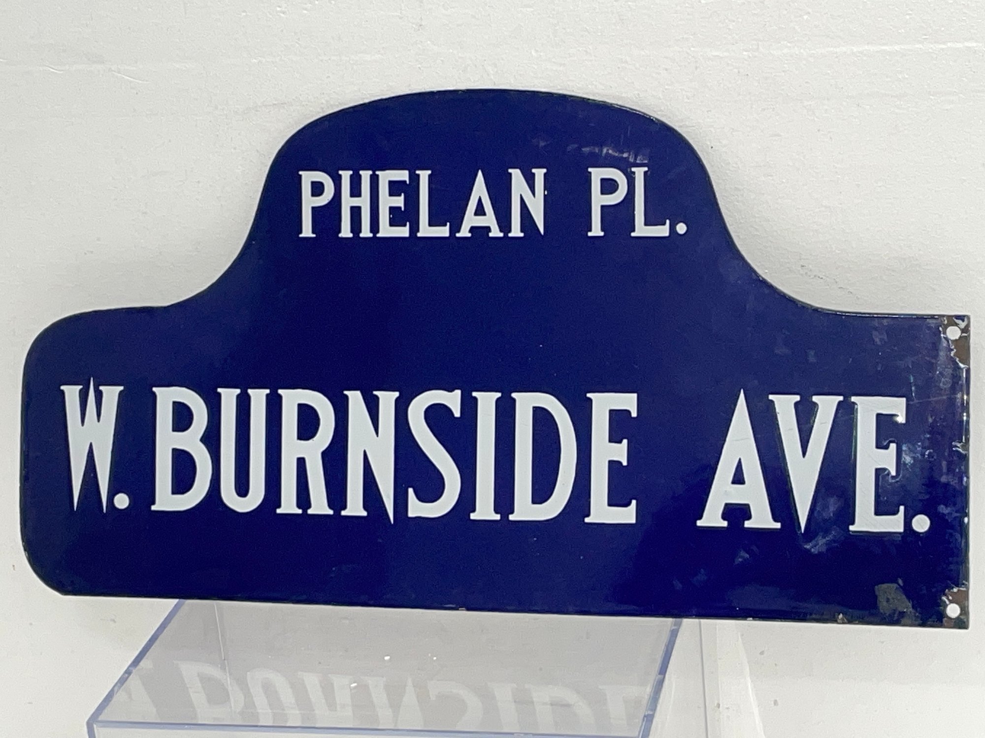 Antique Original New York City Humpback Porcelain Street Sign W ...