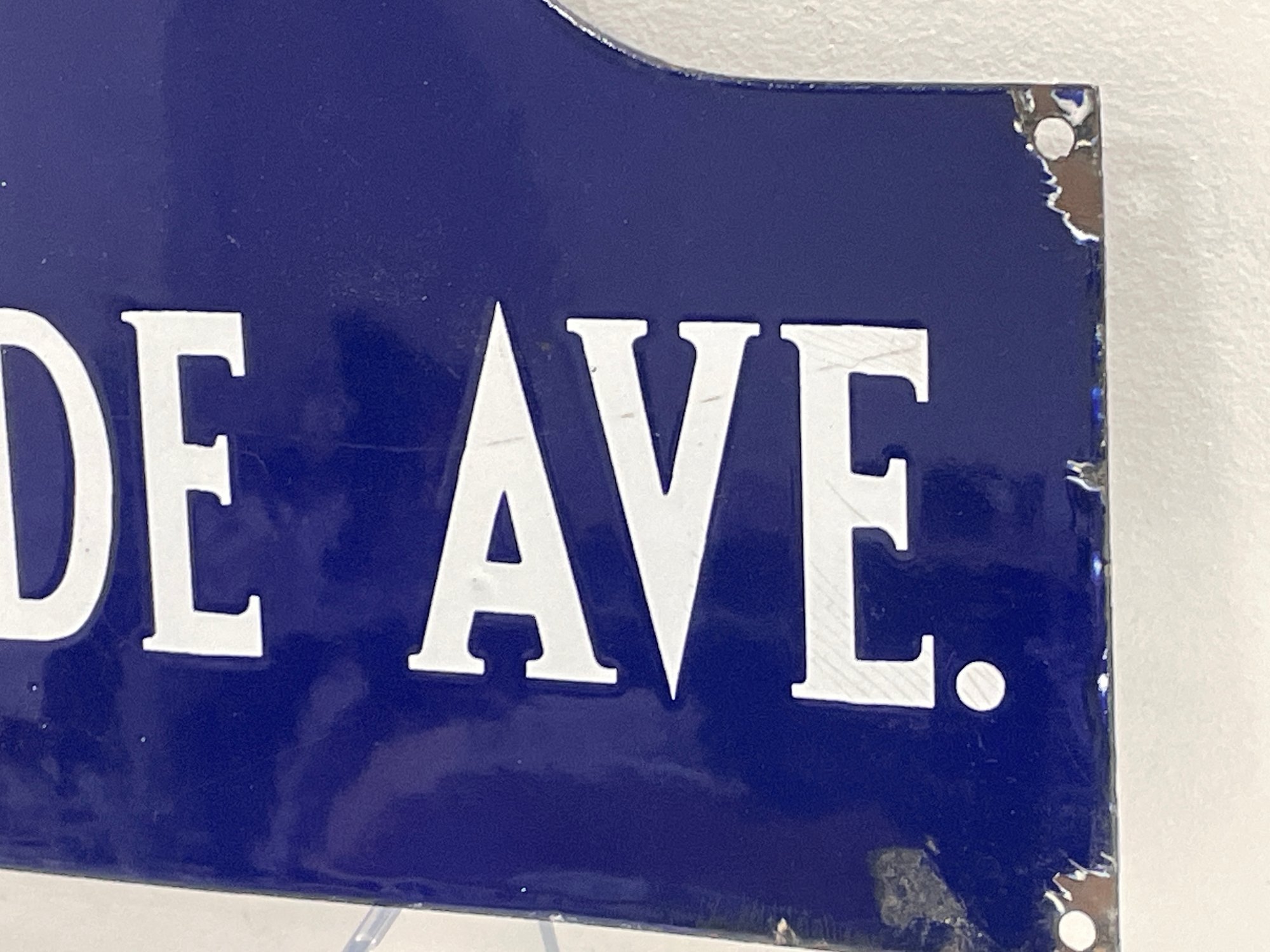 Antique Original New York City Humpback Porcelain Street Sign W ...