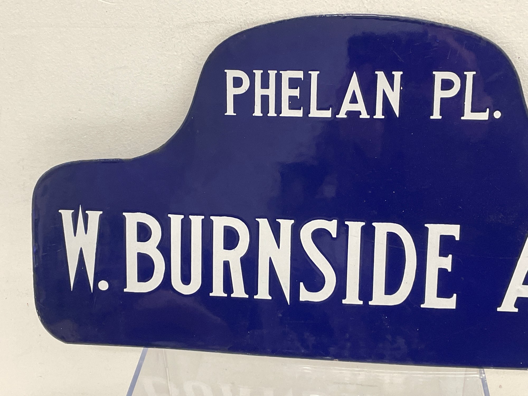 Antique Original New York City Humpback Porcelain Street Sign W ...