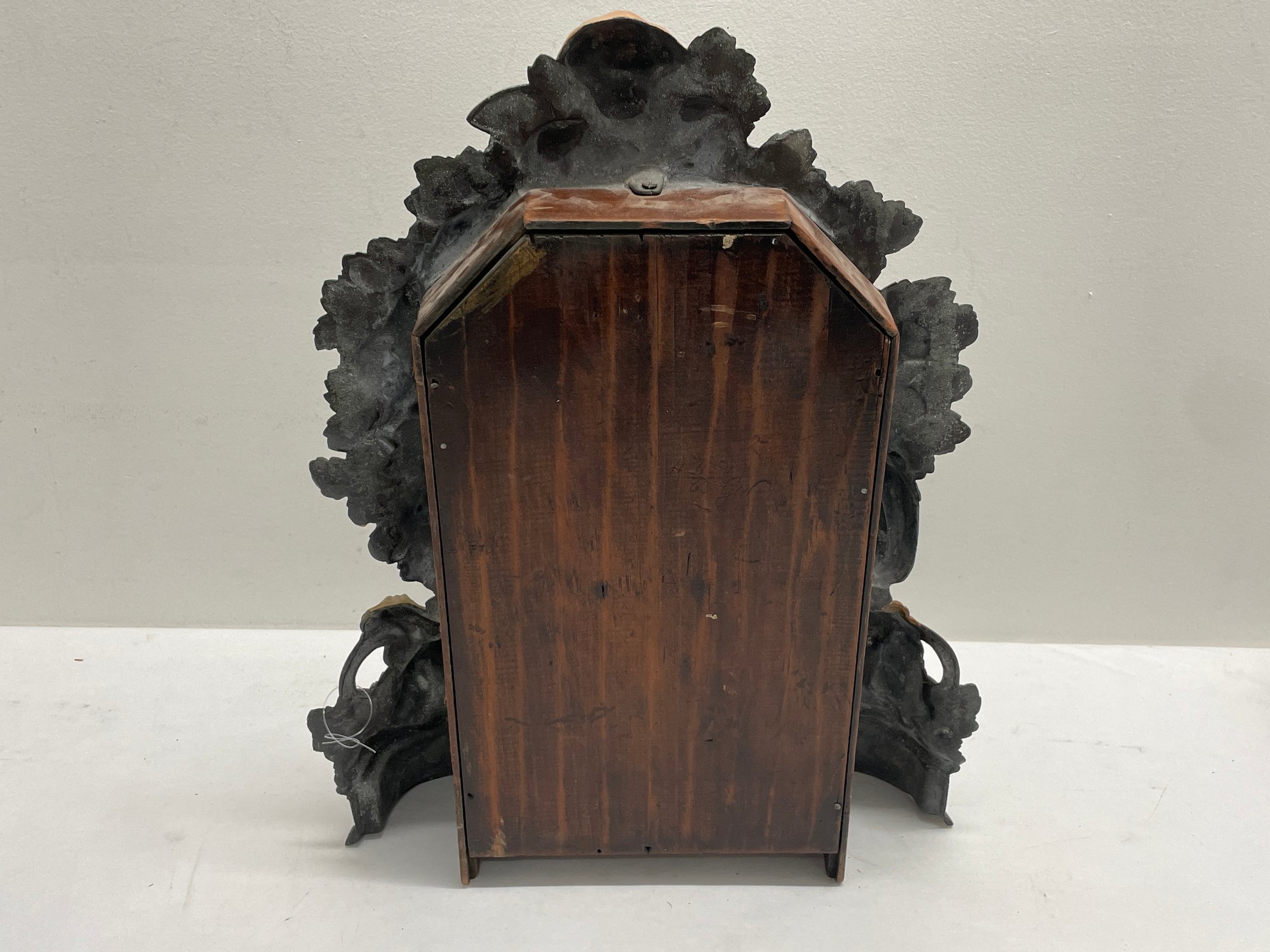 Antique N Muller 1856 Patent Cast Metal Shelf Clock With Cherubs ...