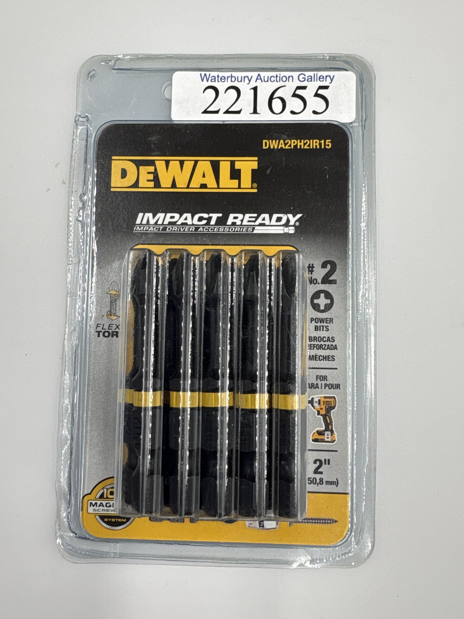 New In Pkg DeWalt Impact Ready Flex Torque Phillips Head 15 Pack ...