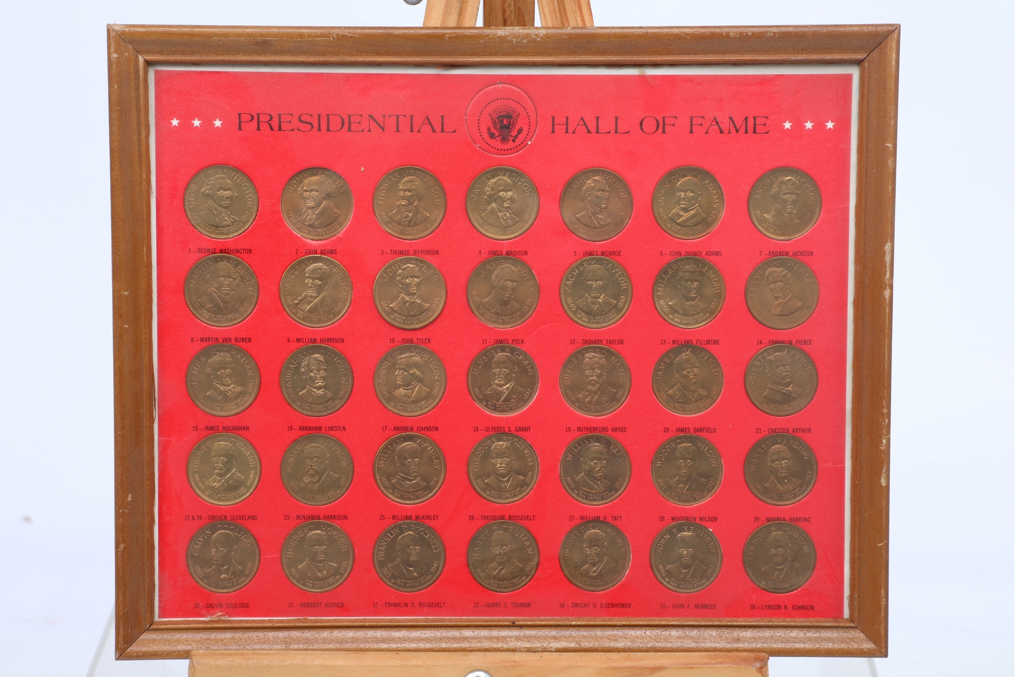 1968 Franklin Mint Presidential Hall Of Fame 35 Solid Bronze Coin ...