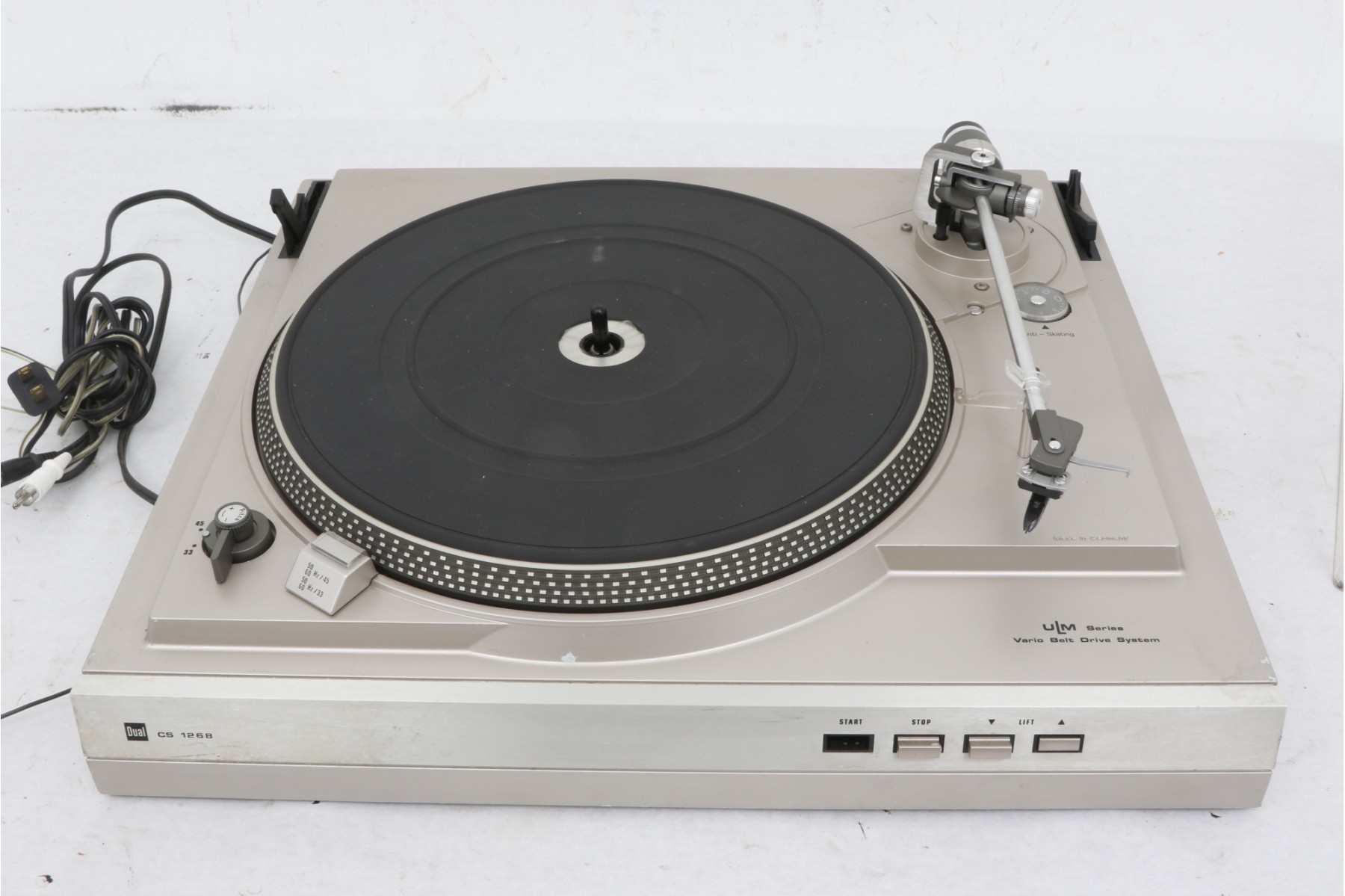 DUAL CS 1268 ULM Series Turntable Vario Belt Drive W/ Dust Cover Record ...