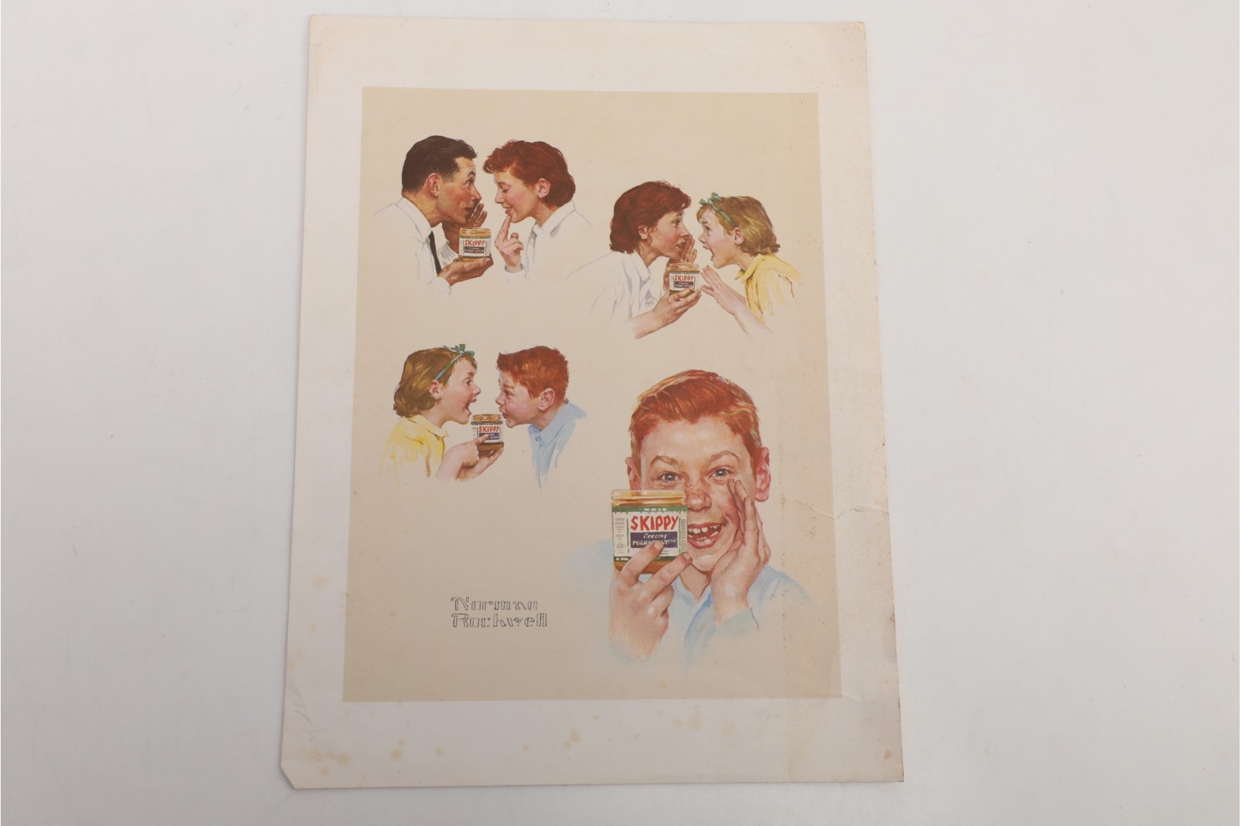 1950's Norman Rockwell Skippy Peanut Butter Advertisement #104296 ...
