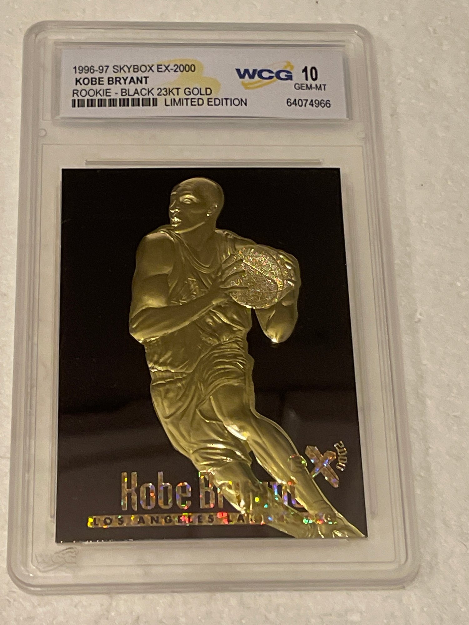 *RARE* Graded Gem-Mint 10 KOBE BRYANT 1996 Skybox 23K Black Gold ROOKIE ...