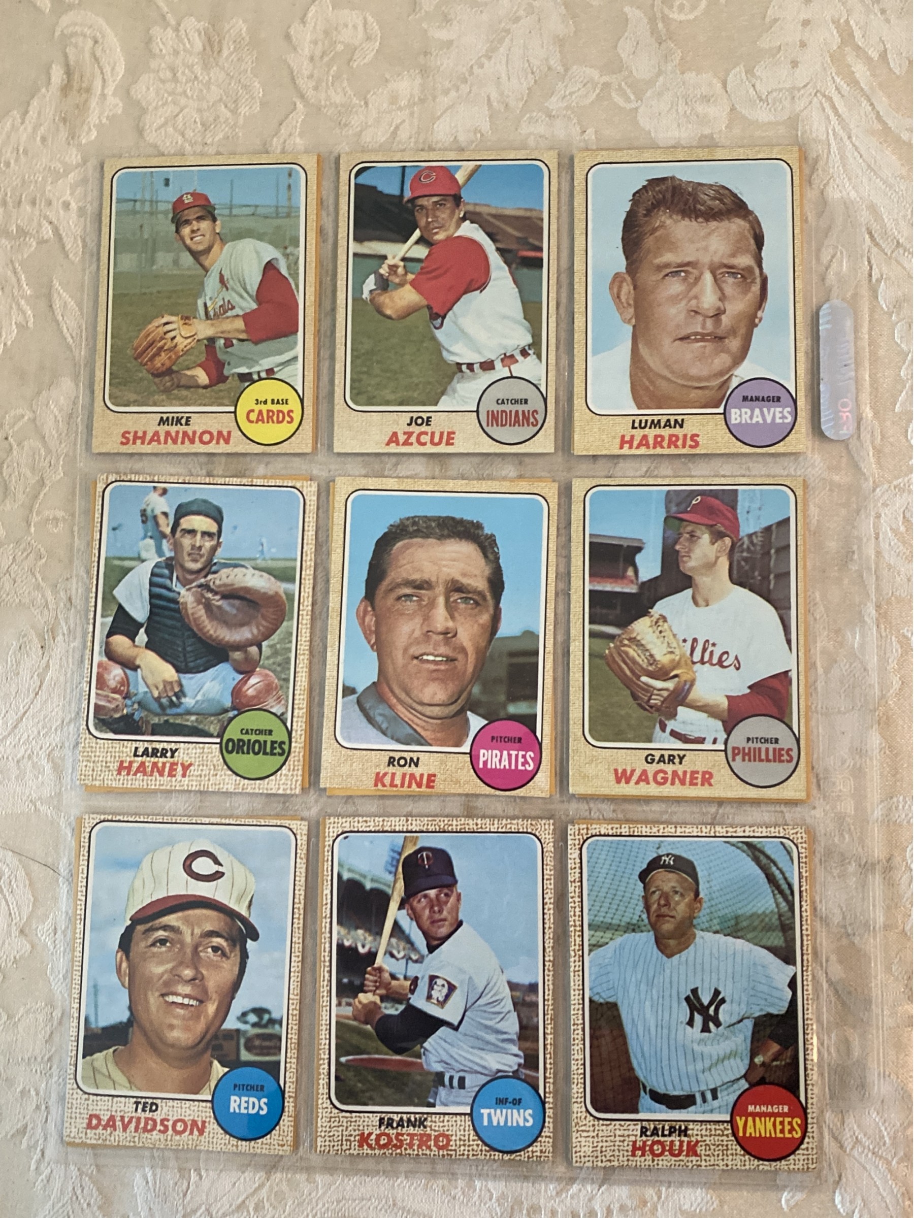 1968 Topps Baseball Card Lot Of 18 #9951 | Auctionninja.com
