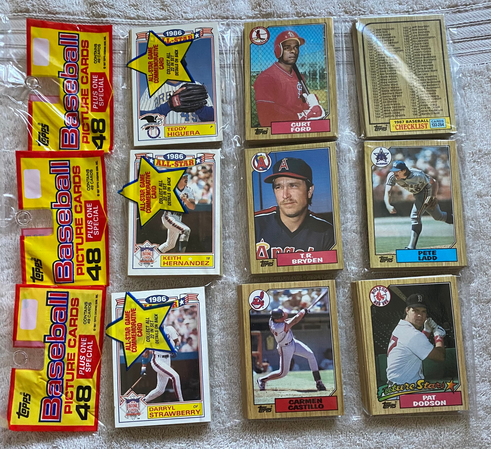1987 Topps Baseball Rack Pack Lot Of 3 #17464 | Auctionninja.com