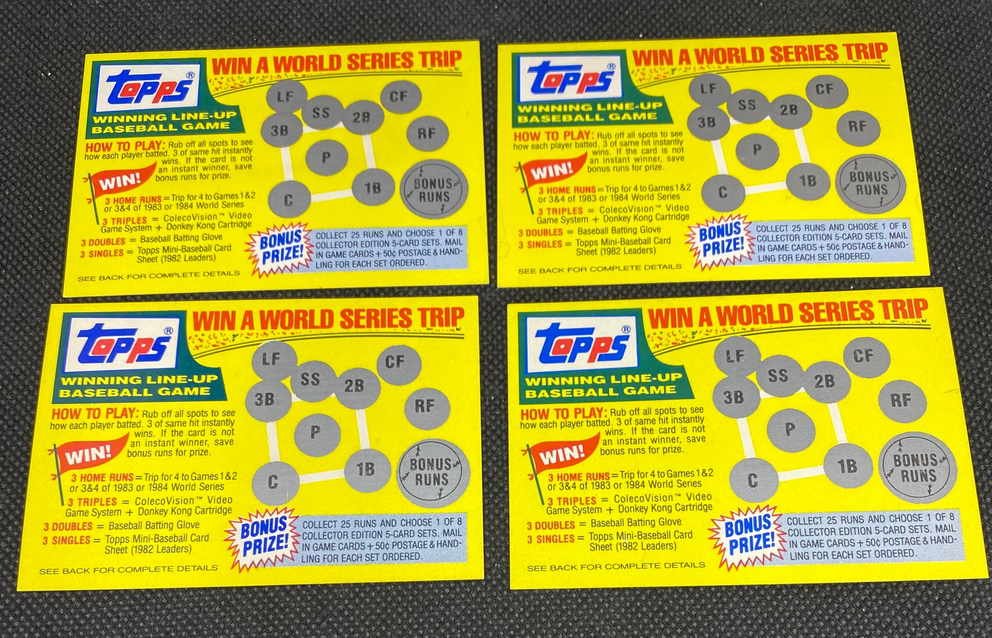 Topps Baseball Card Scratch Offs - Unscratched!! Lot Of 4 #18635 ...