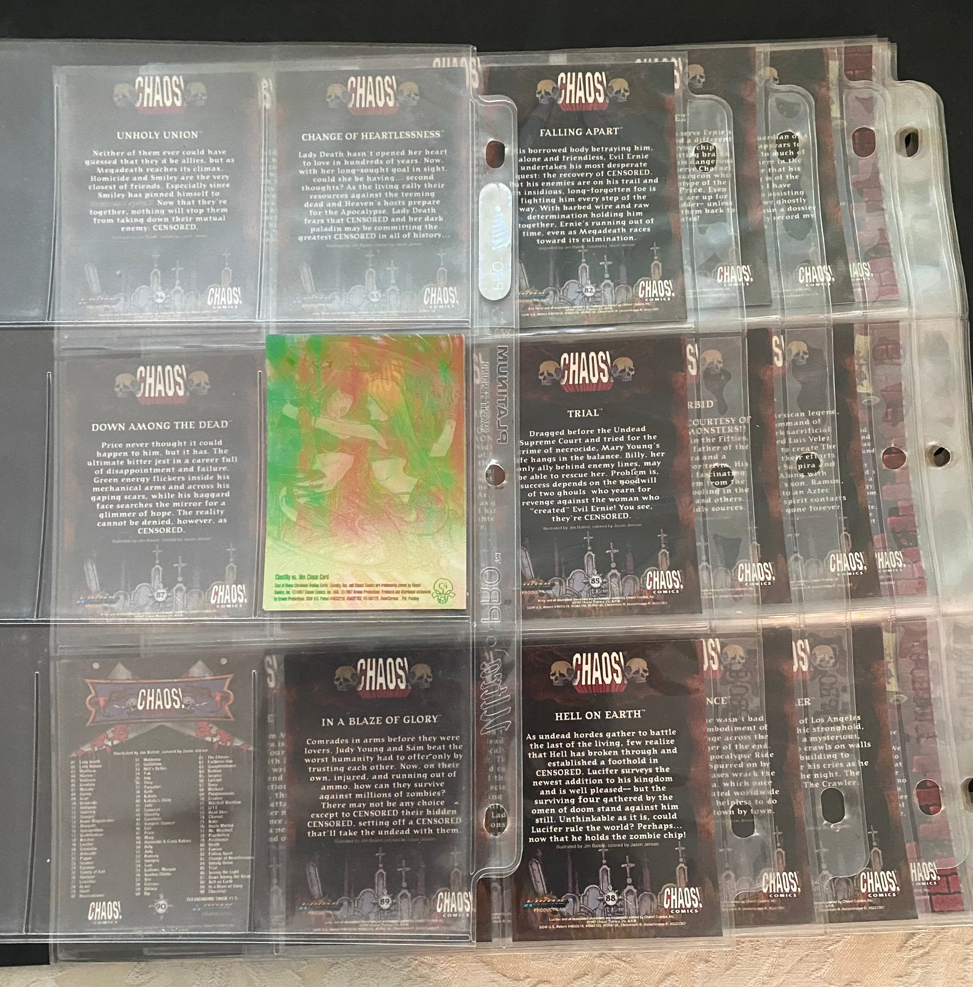 1997 Chaos Comics Card Complete Set 1 - 90 #25321 | Auctionninja.com