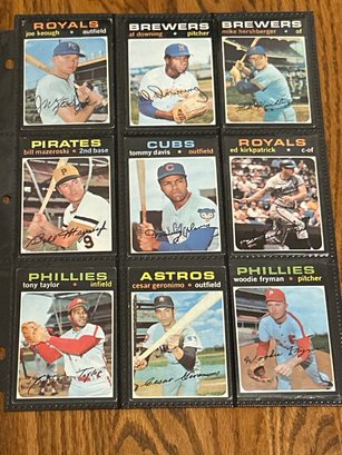 Lot Of (18) Assorted 1971 Topps Baseball Cards #22893 | Auctionninja.com