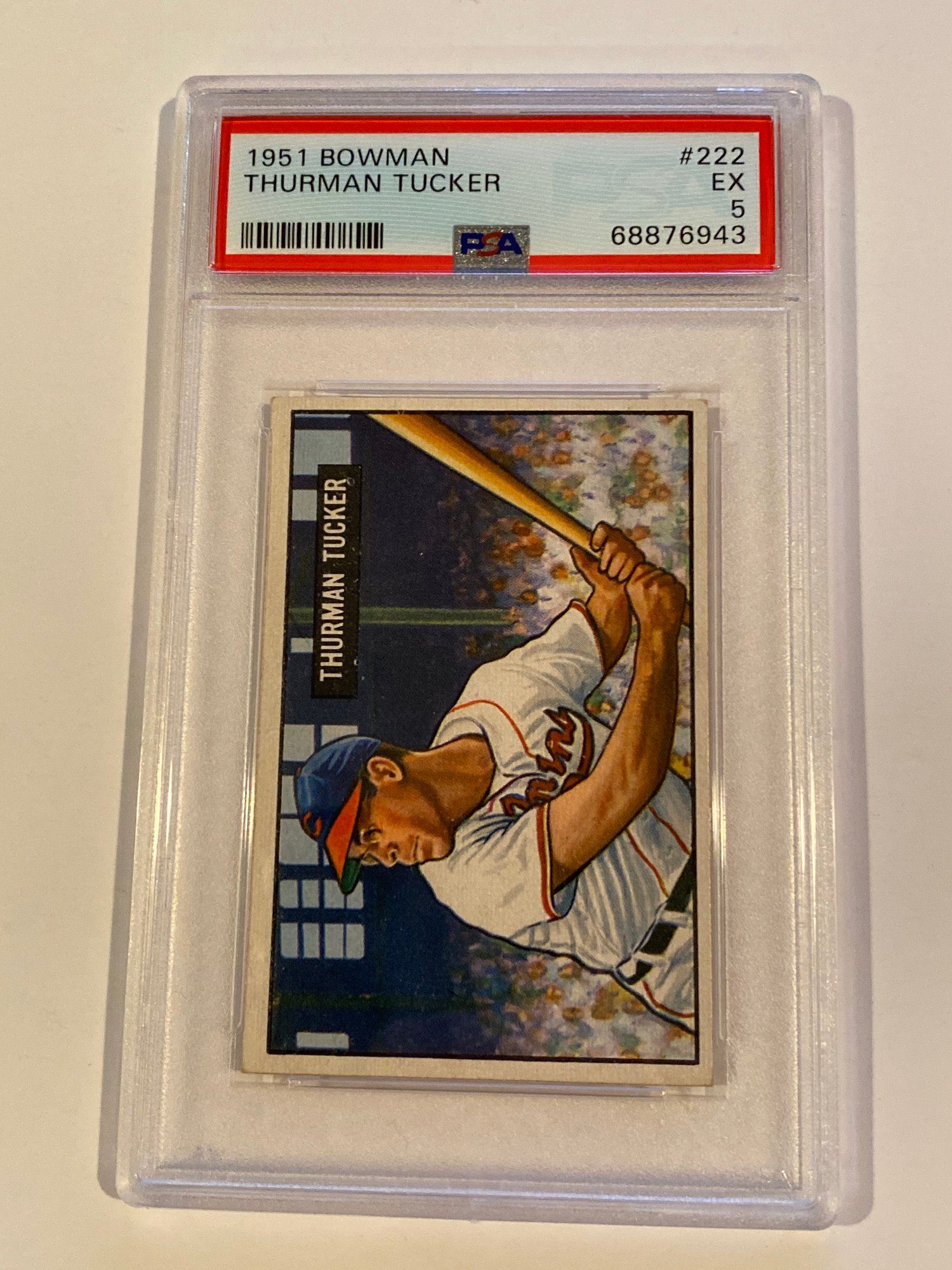 1951 Bowman Baseball Card Thurman Tucker PSA 5 #14985 | Auctionninja.com