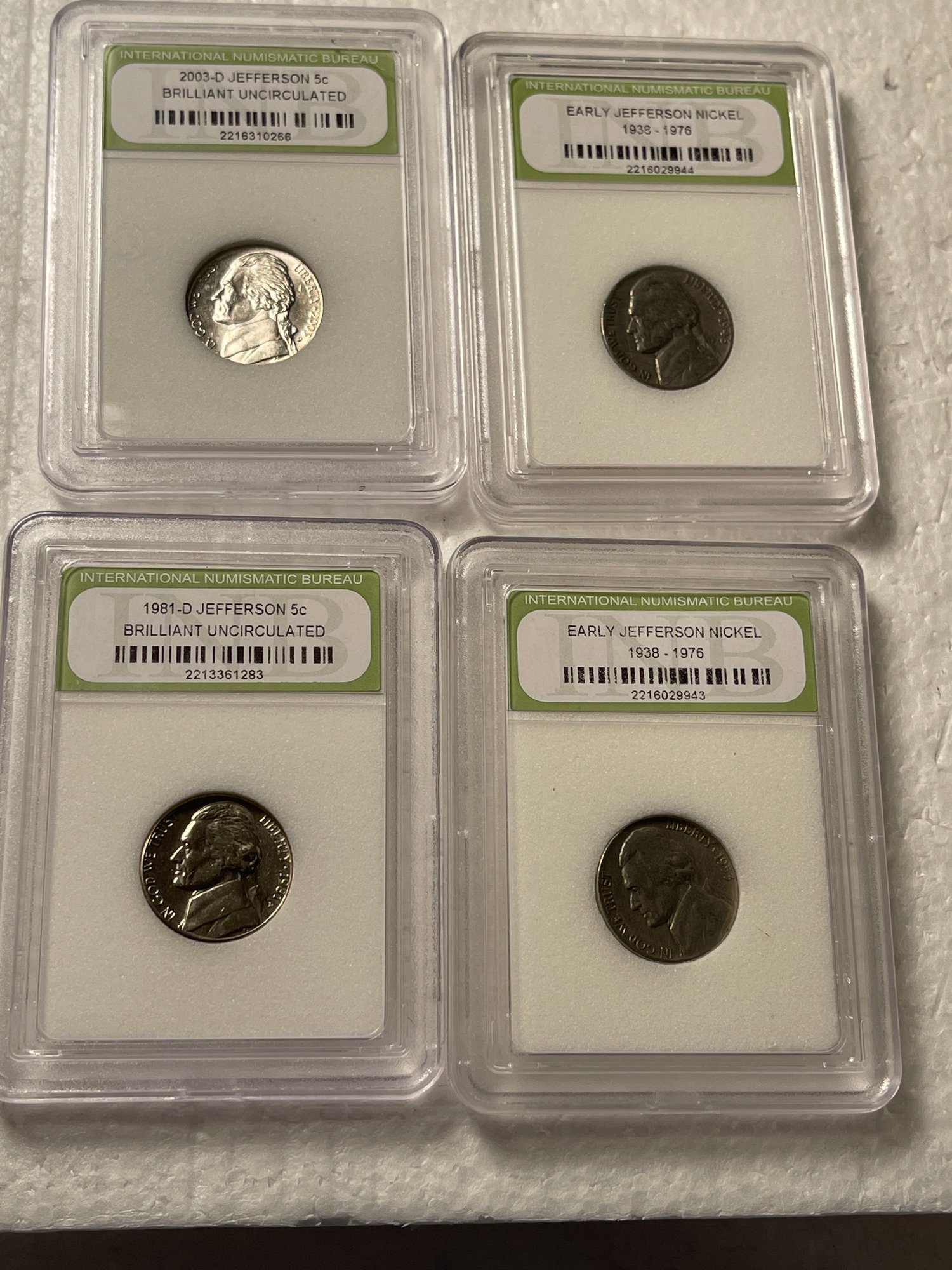 Encapsulated Nickels - 4 #17255 | Auctionninja.com