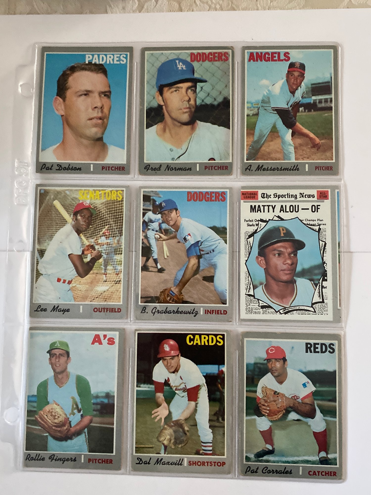 1970 Topps Baseball Card Lot Of 9 #17727 | Auctionninja.com