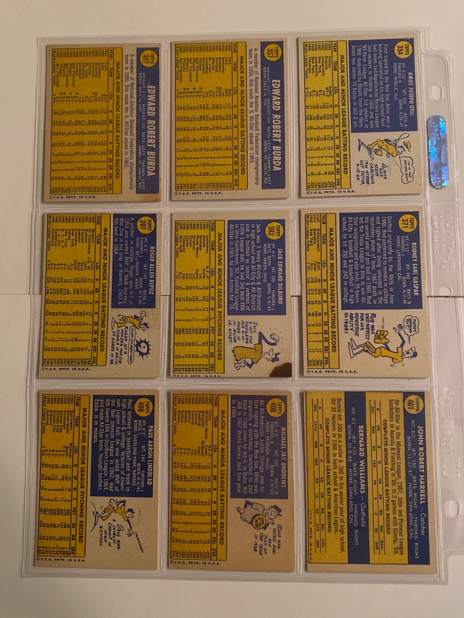 1970 Topps Baseball Card Lot Of 9 #18146 | Auctionninja.com