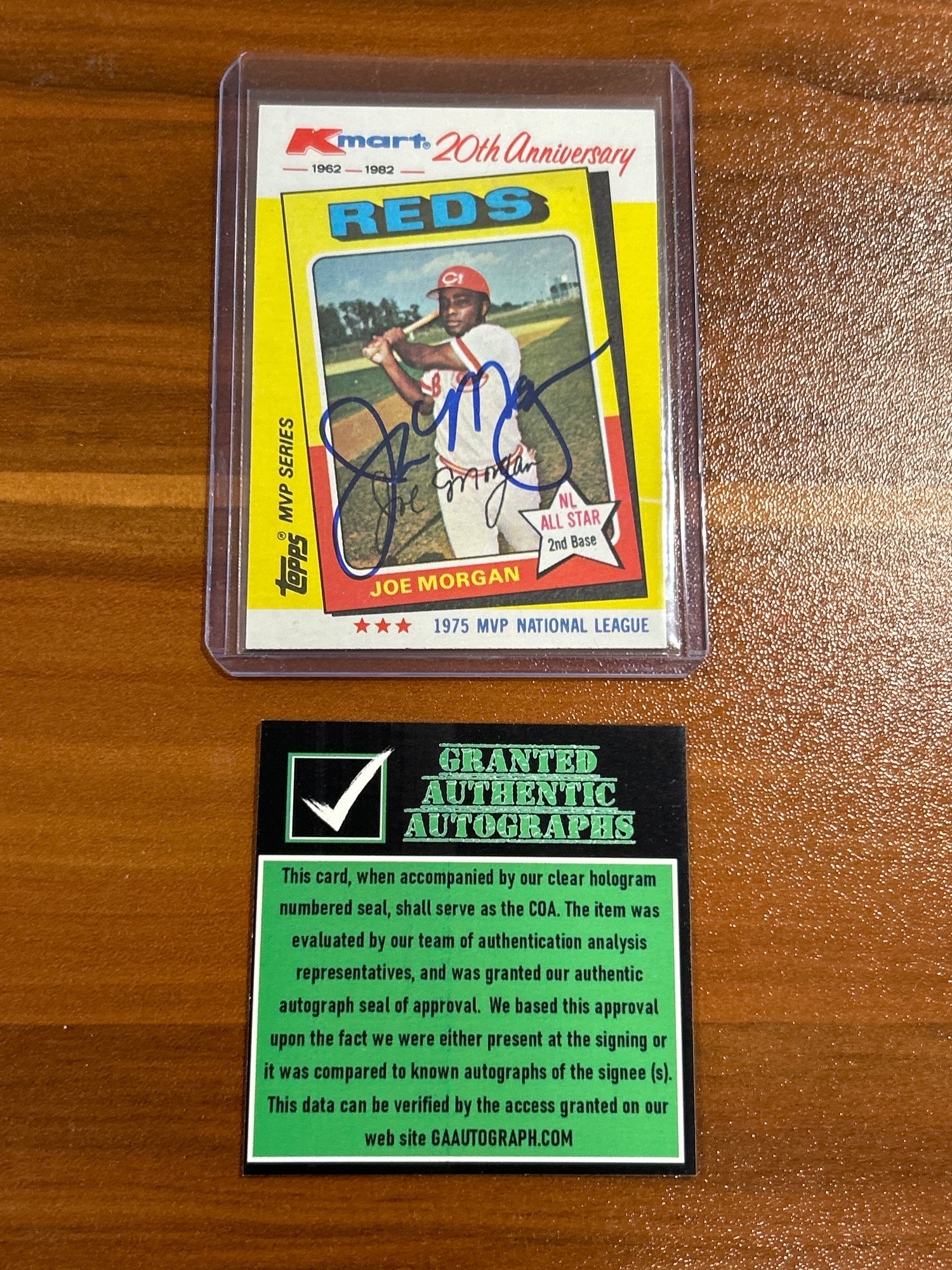 1982 Joe Morgan Autograph W/COA #19135 | Auctionninja.com