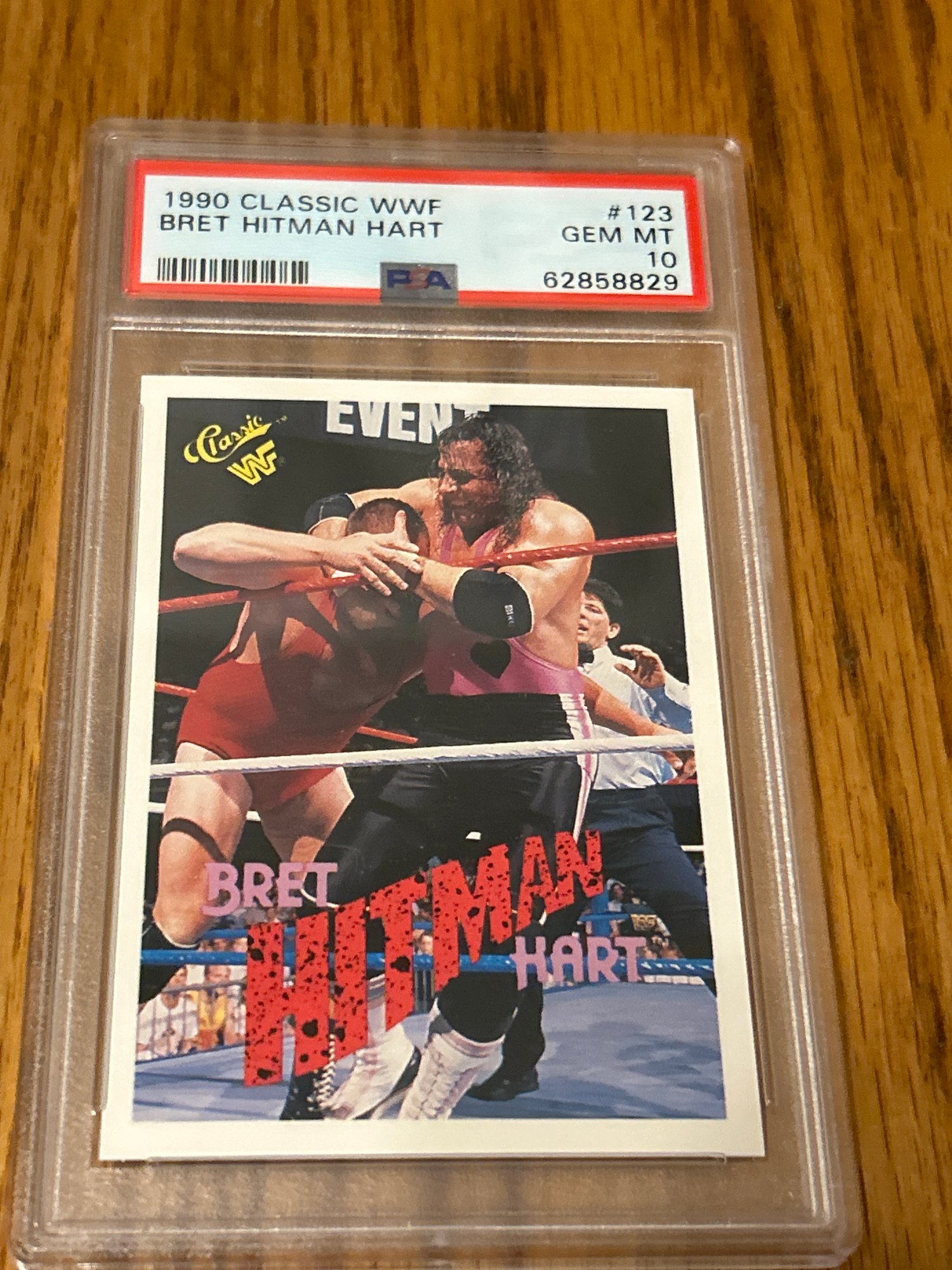 PSA 10 Bret Hart WWF Classiv Card #123 Gem Mint Low Pop #20569 ...