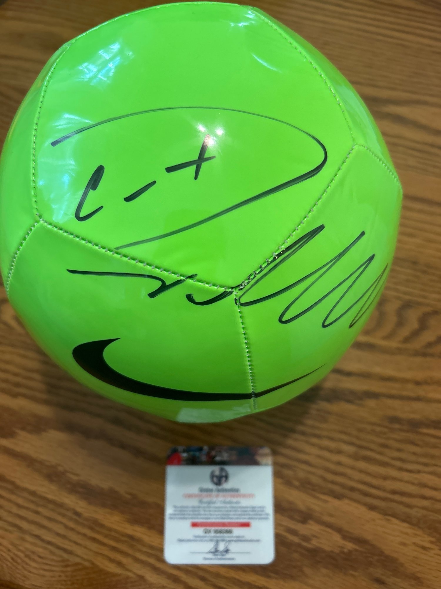 Ronaldo Autographed Ball With COA! #21022 | Auctionninja.com