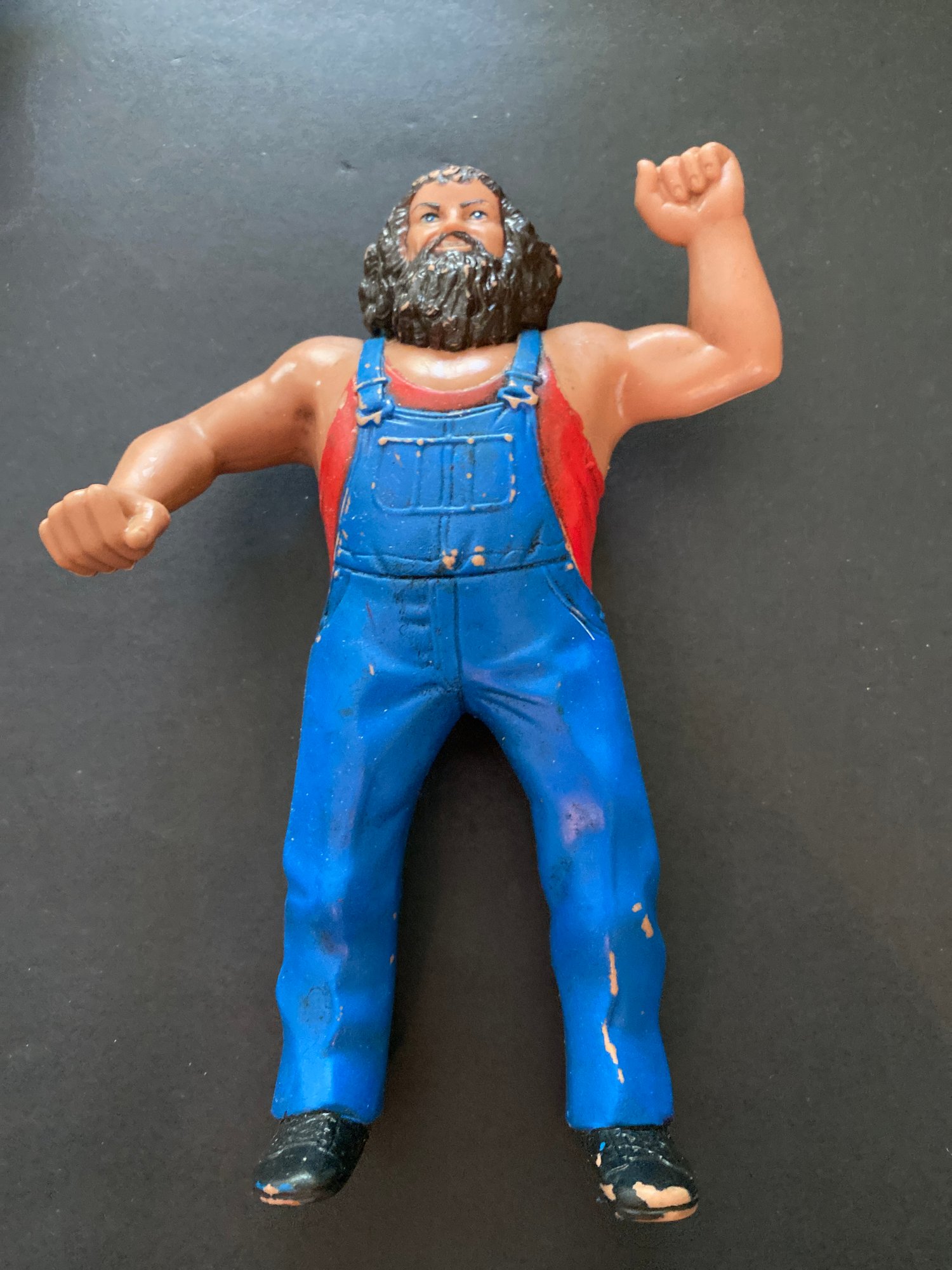 WWF Hillbilly Jim 1984 LJN Wrestling Wrestler Action Figure TITAN TOYS ...