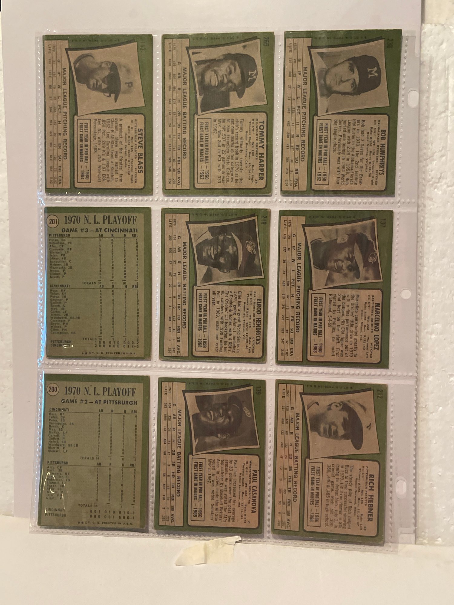 1971 Topps Lot Of Assorted Baseball Cards - Lot Of 9 #28706 ...