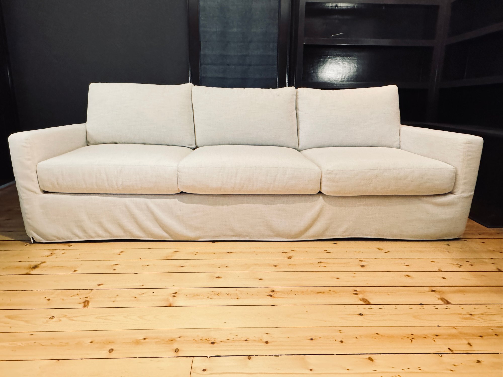 Serena And Lily Summit Slipcovered Sofa - Perennials Sand Fabric ...