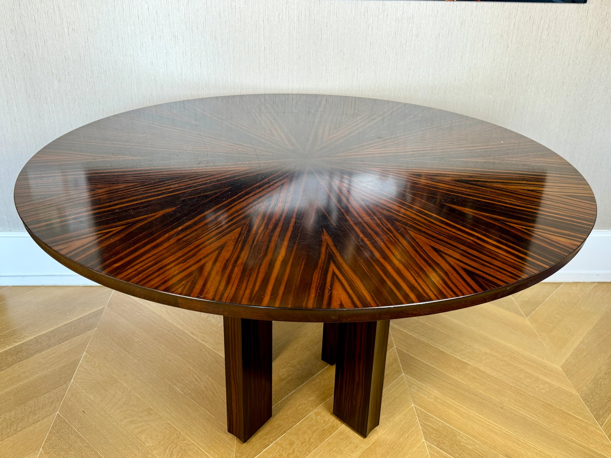 Troscan Design Furnishings Round Dining Table - Top Shows Signs Of Use ...