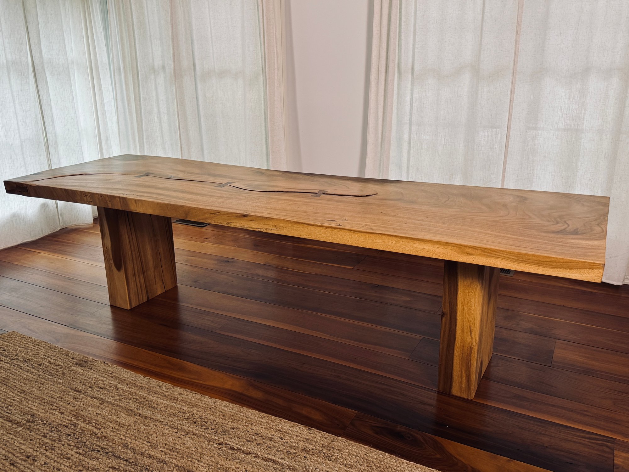 David Alan Collection Gorgeous Live Edge Dining Table With Tenons ...