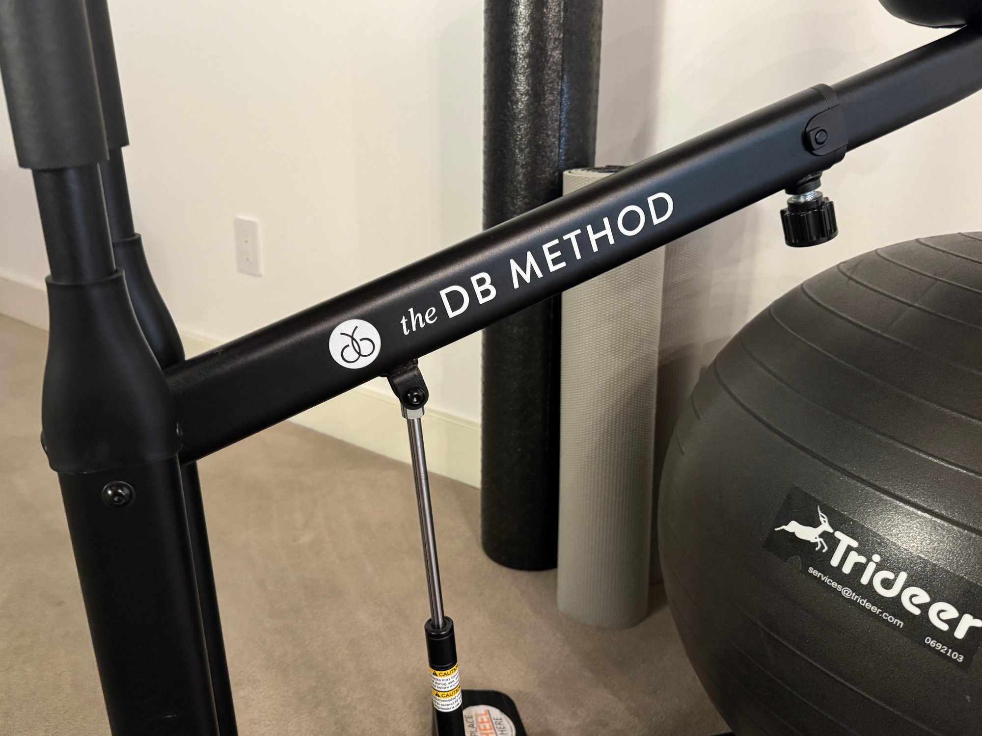The DB Method Squat Machine With Yoga Mats And Trideer Yoga Ball #16076 ...