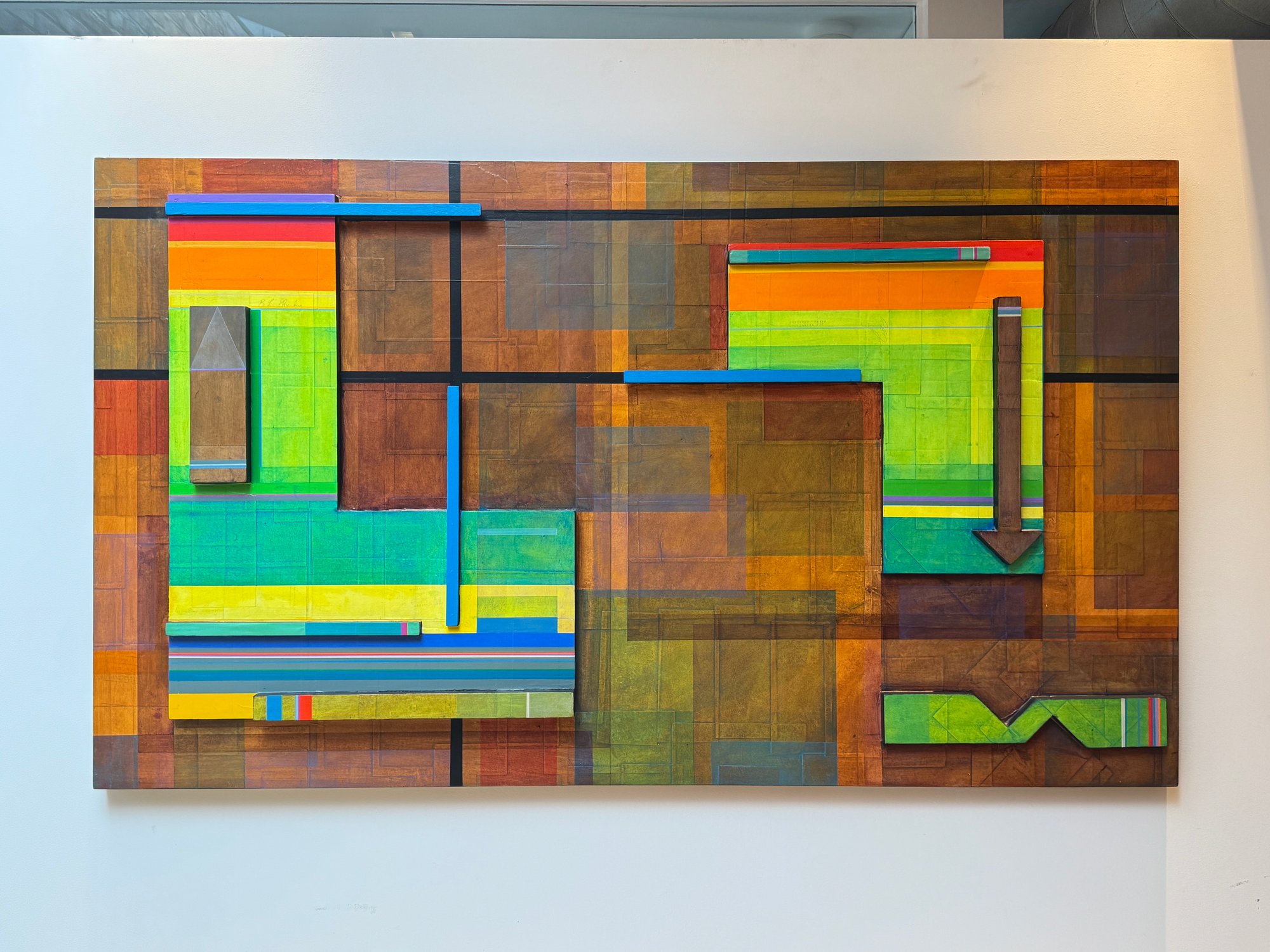 Signed Large Mixed Media Art - Gavin Zeigler, Untitled, 2007 #16331 ...