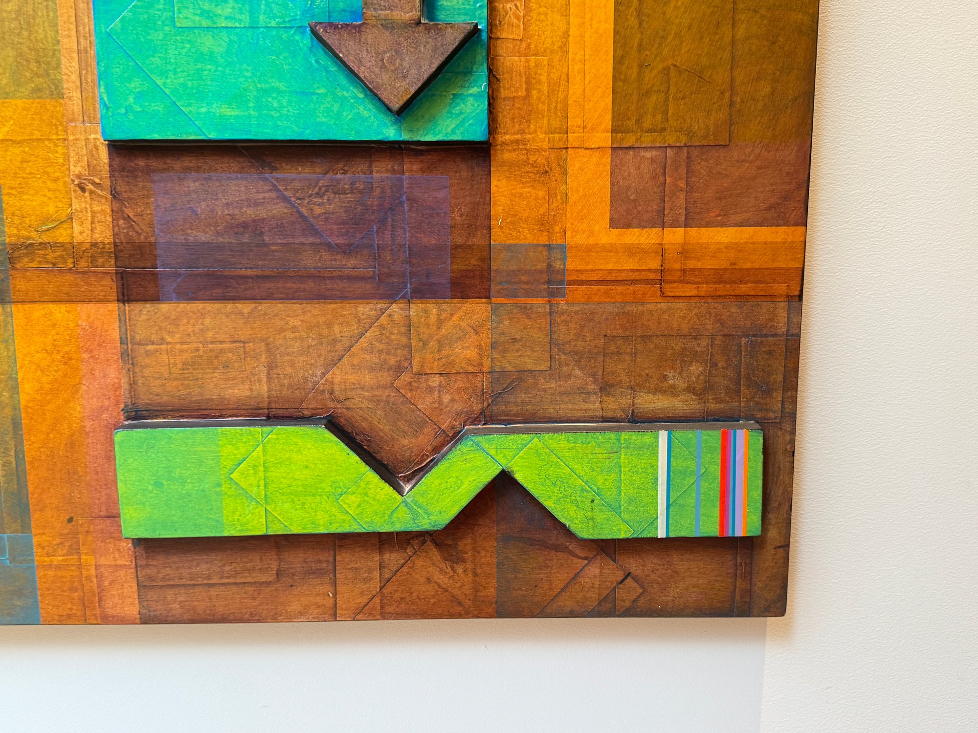 Signed Large Mixed Media Art - Gavin Zeigler, Untitled, 2007 #16331 ...