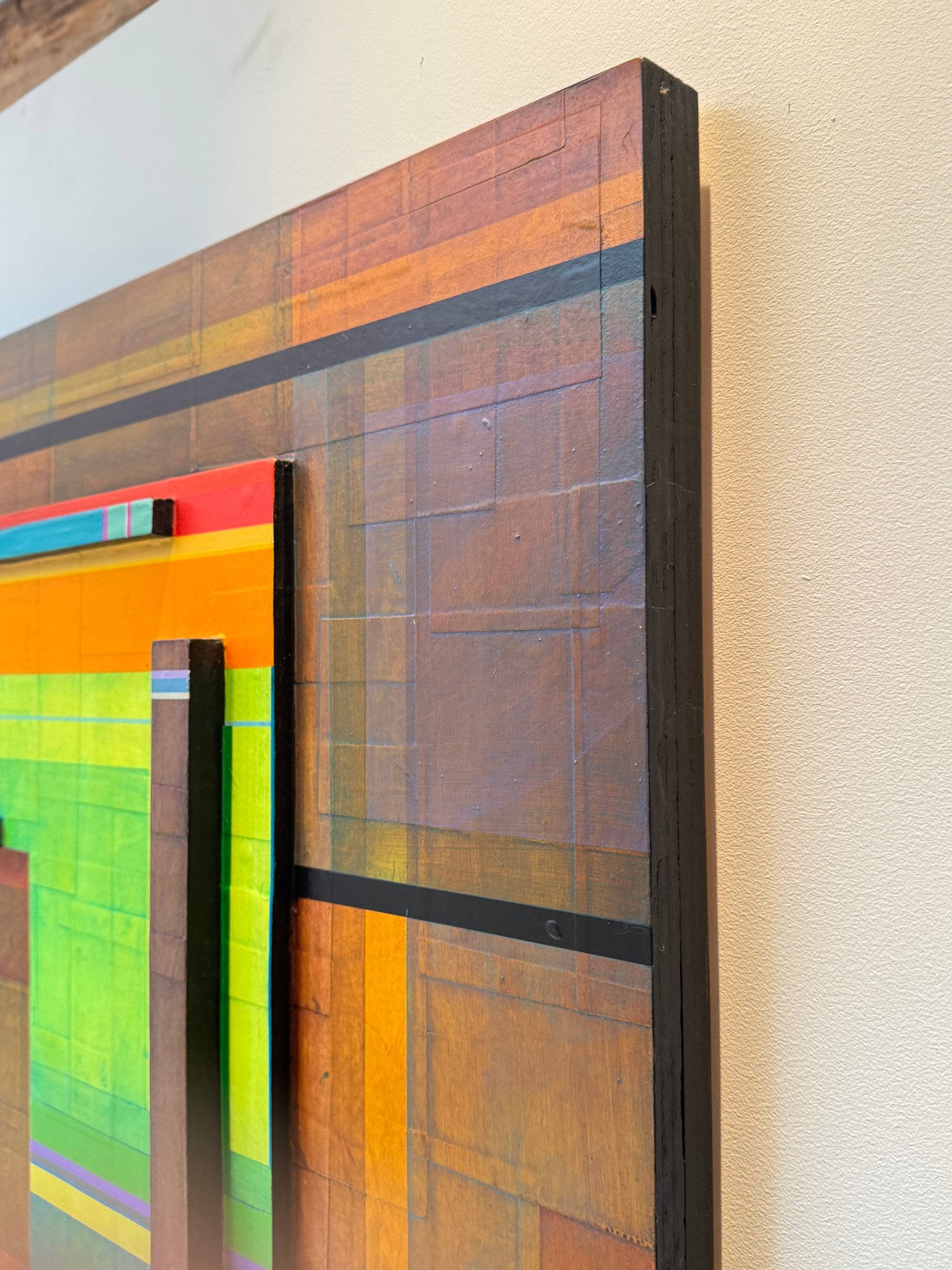 Signed Large Mixed Media Art - Gavin Zeigler, Untitled, 2007 #16331 ...