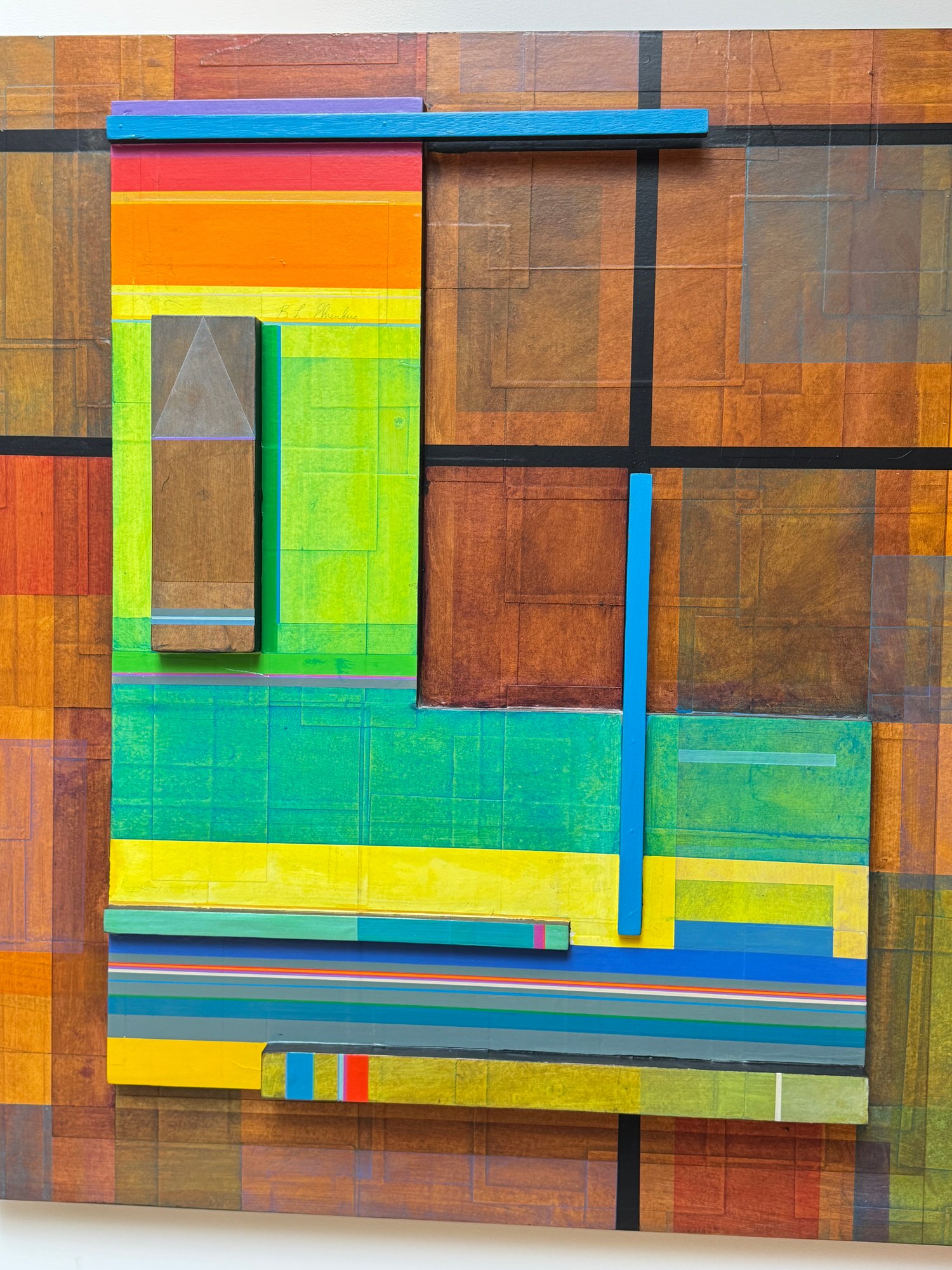 Signed Large Mixed Media Art - Gavin Zeigler, Untitled, 2007 #16331 ...
