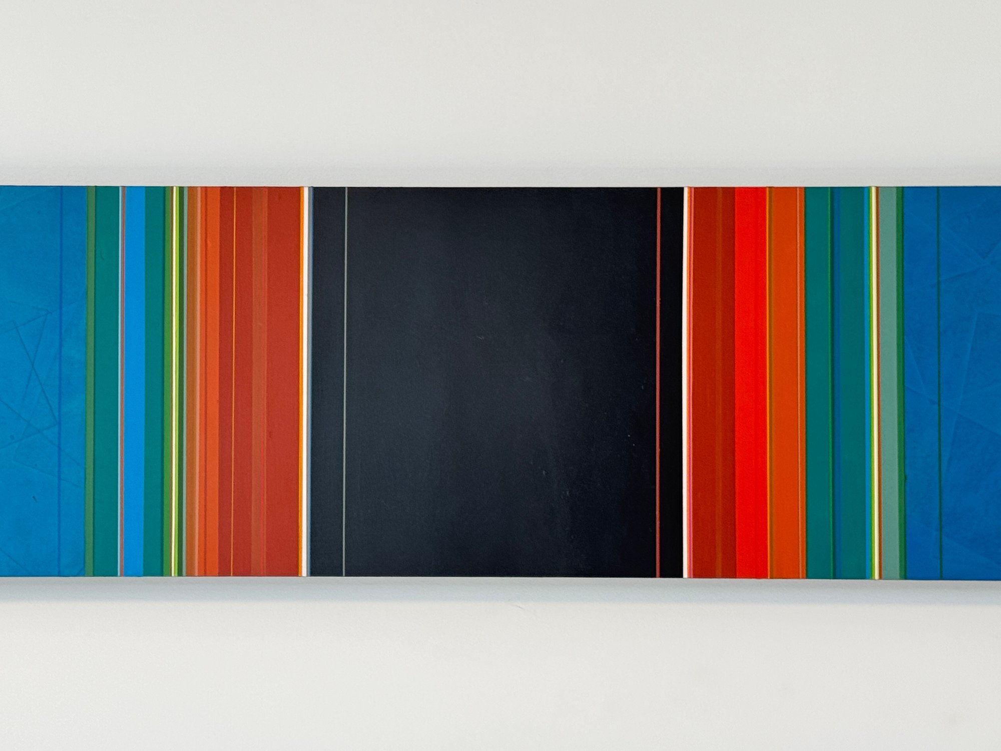 Large Panoramic Mixed Media On Wood Original - Gavin Zeigler, Spectrum ...