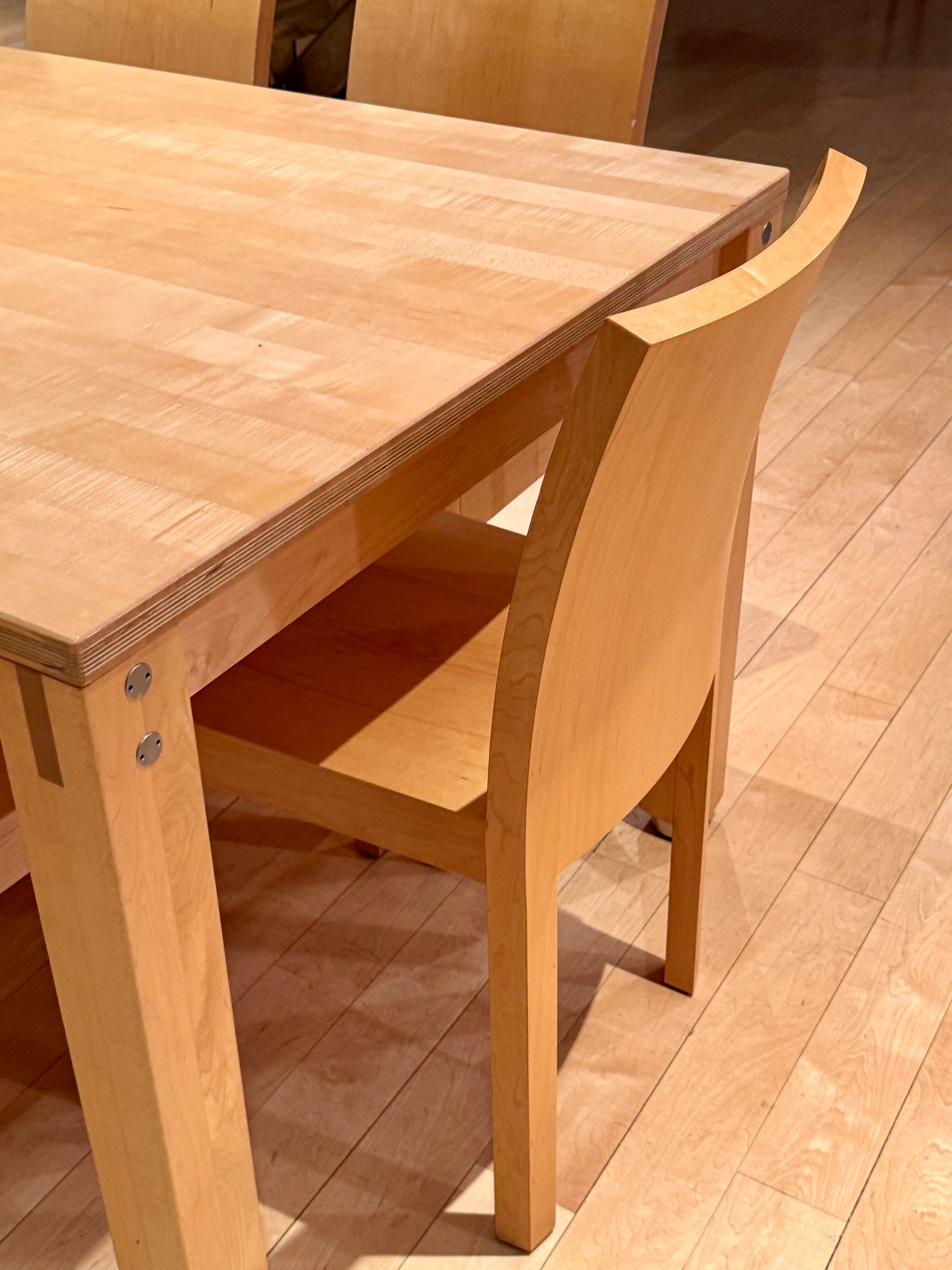 Bulthaup Light Wood Dining Table With Eight Matching Chairs - One Of ...