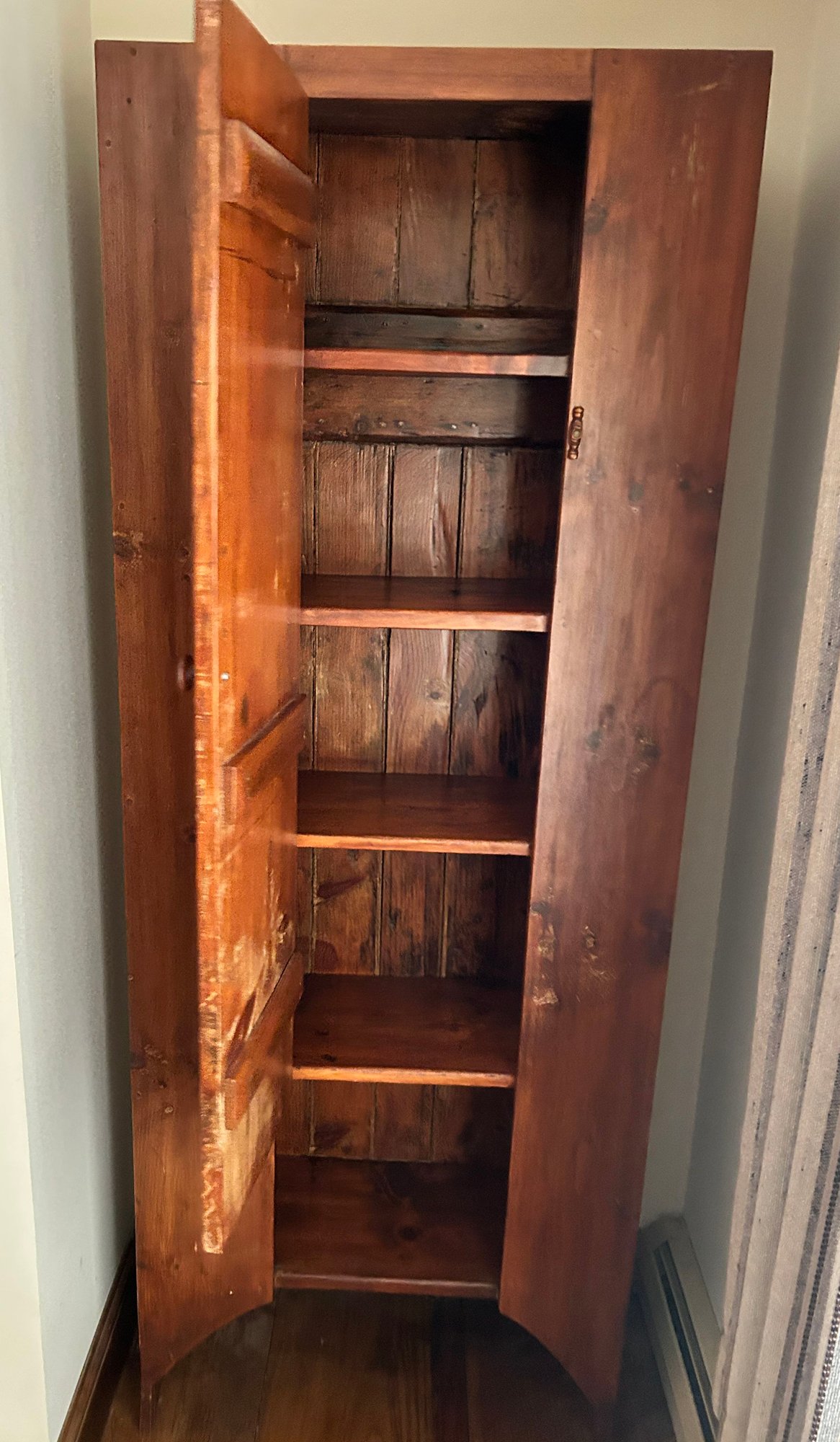Beautiful Antique Chimney Cupboard Pantry With 5-Shelves, 28.5" X 12.5 ...