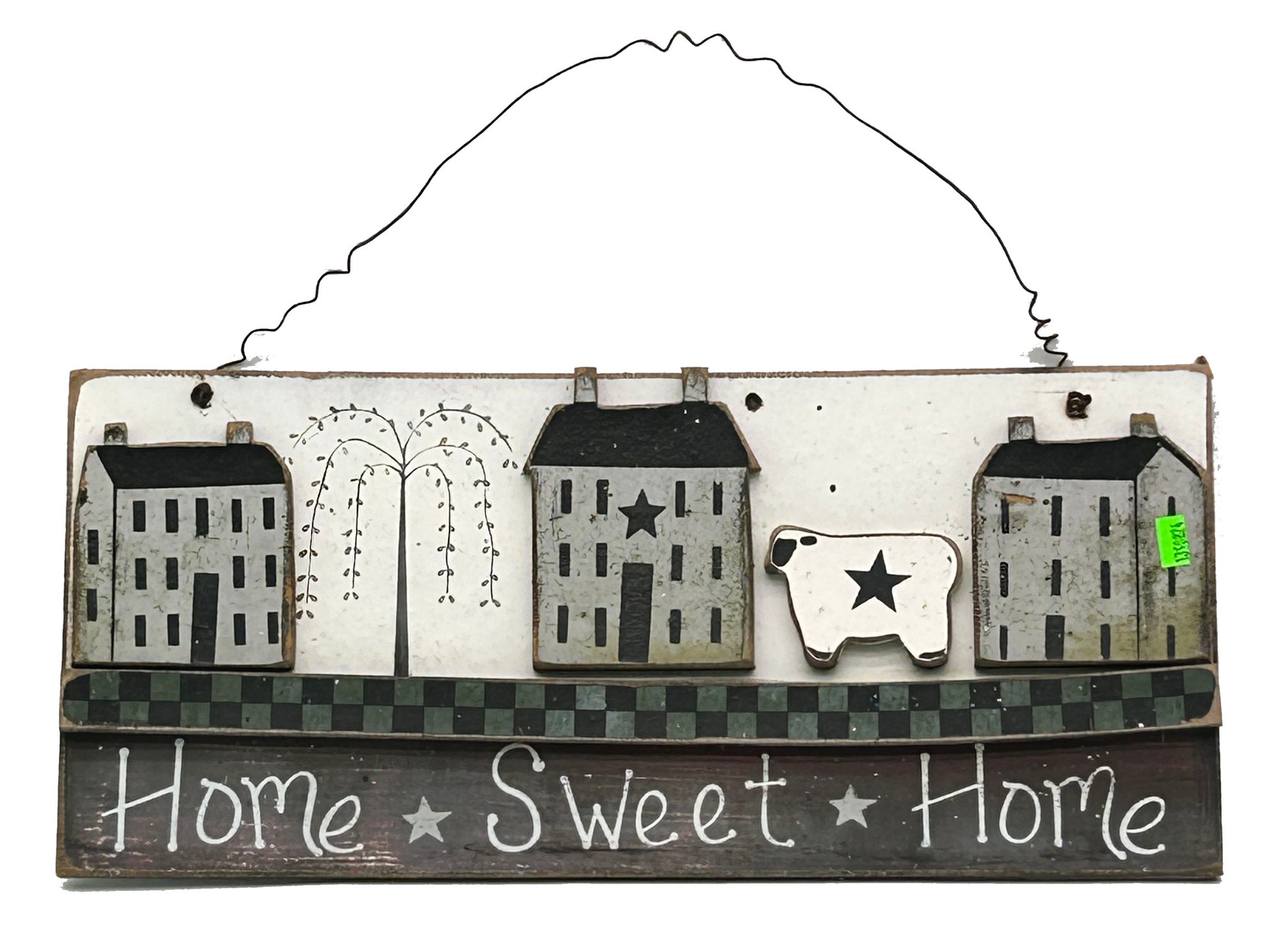 Country Primitive "Home Sweet Home" Hanging Wall Dcor Sign, 18" X 14 ...