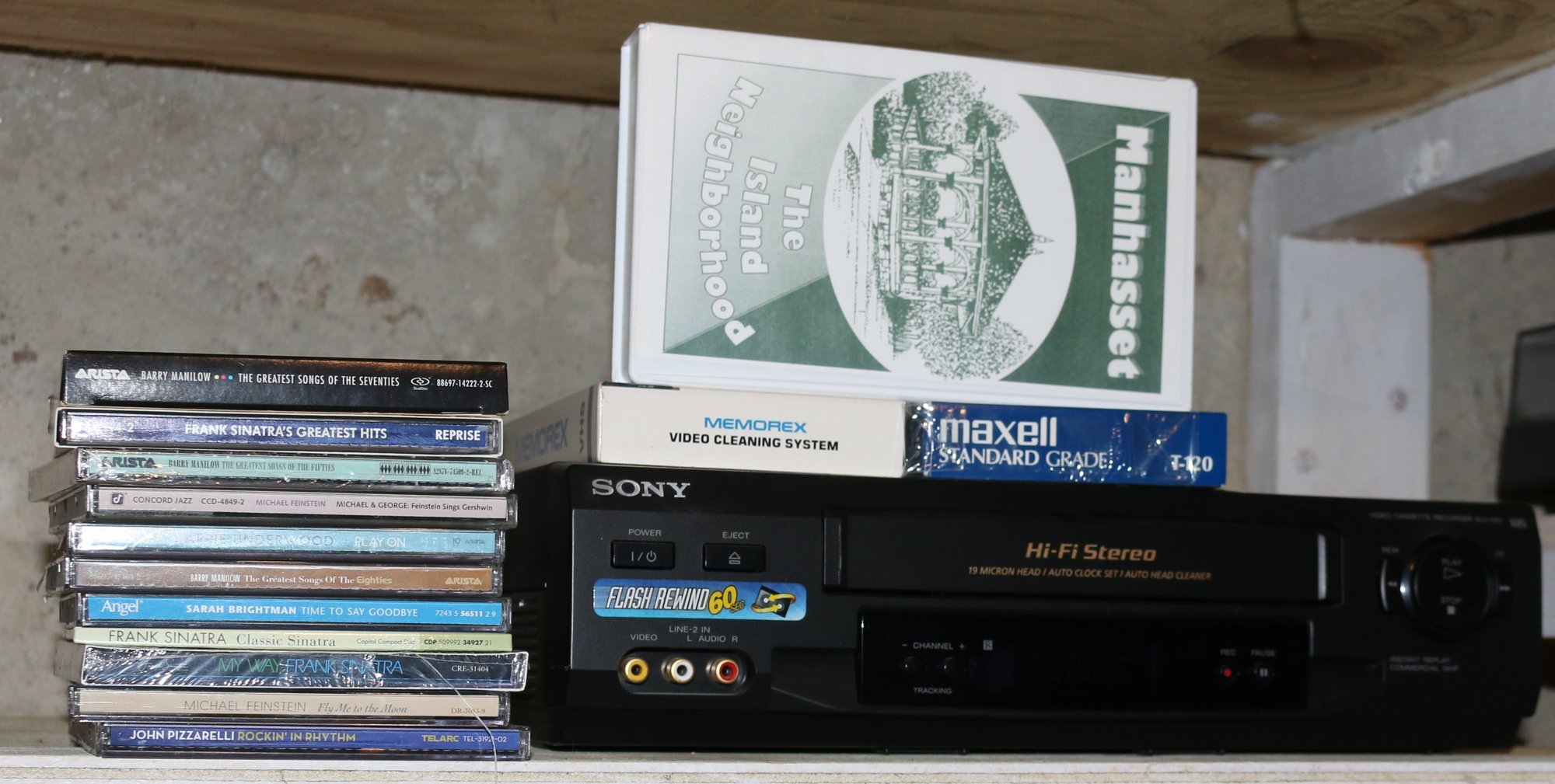 Sony VCR - VHS Plus Audio DVD's - Assorted Artists #17411 ...