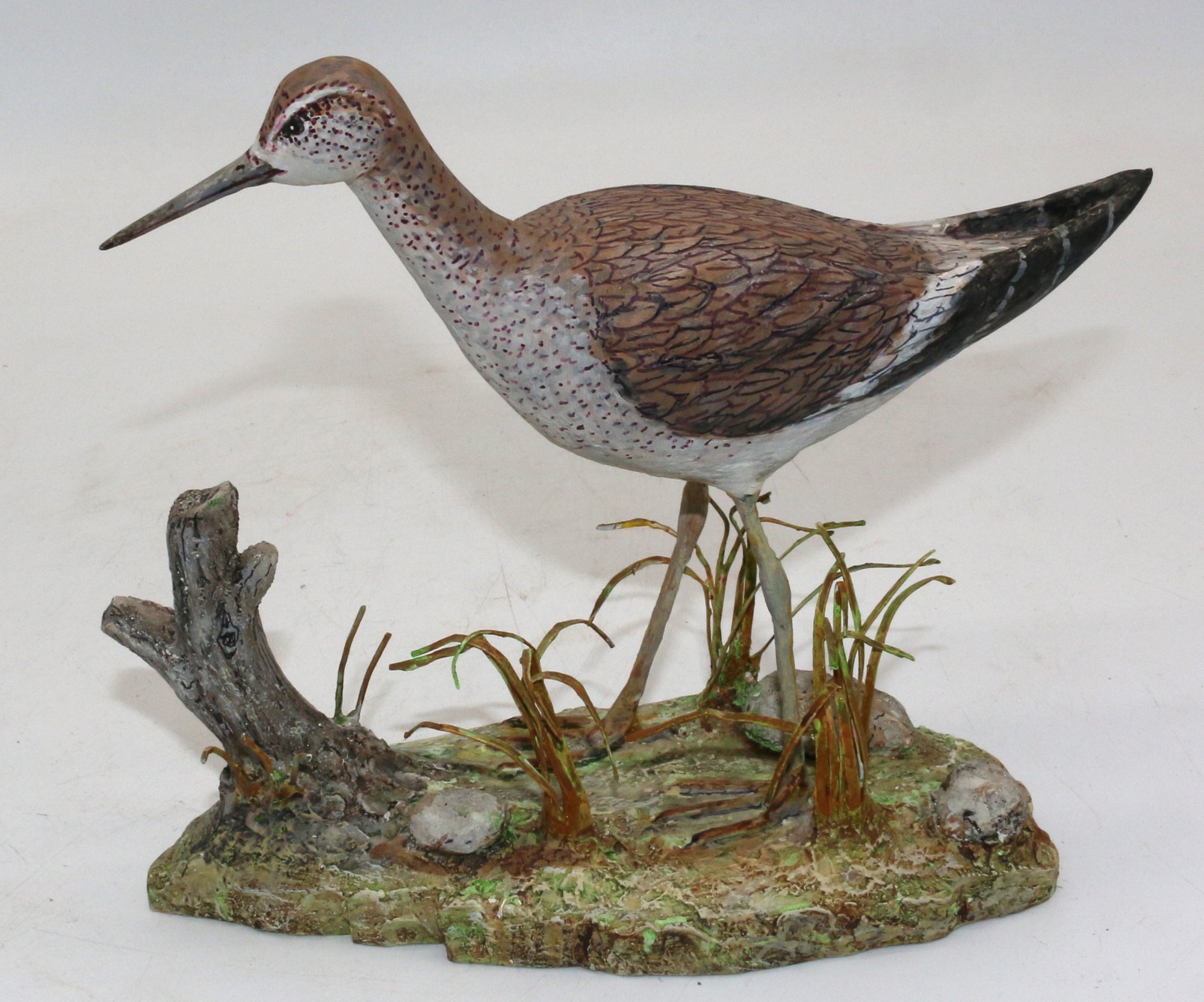 Wood Bird Carving "Yellow Legs" Signed By Lewis Robichaud - Cape Cod ...