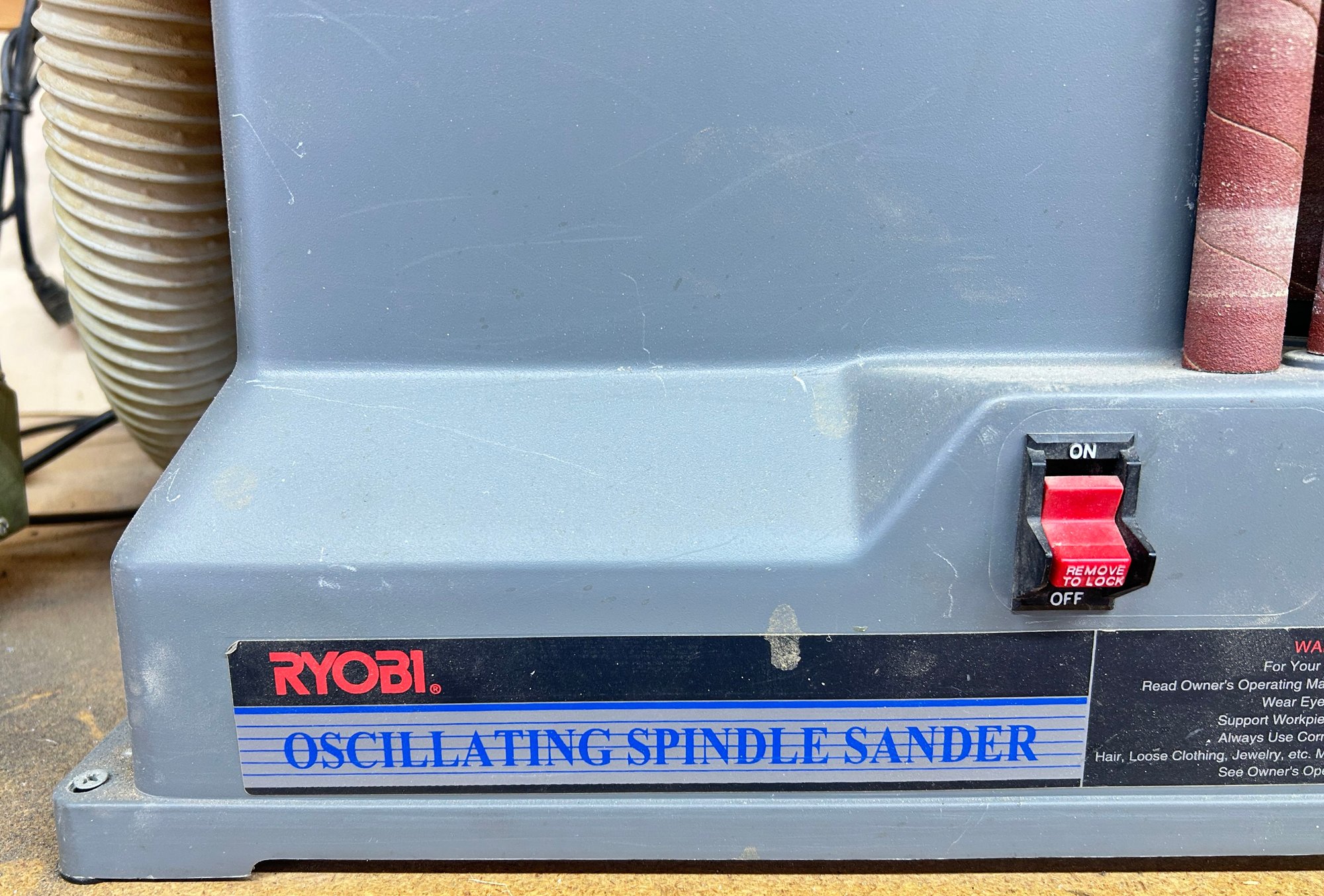 Ryobi Oscillating Spindle Sander Bench Model #16612 | Auctionninja.com