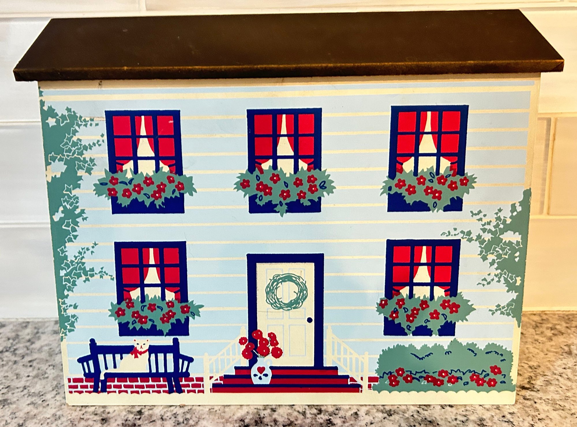 House Form Lift Top Letter Box, 11" X 5" 9" #18931 | Auctionninja.com