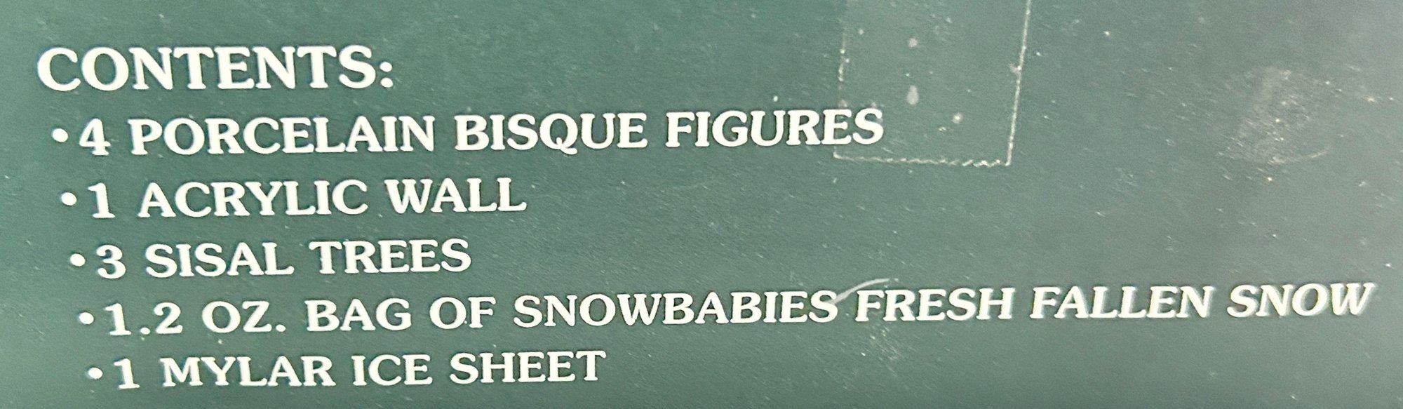 Vintage Dept 56 Snowbabies "Skate With Me" Boxed Set In Original Box ...