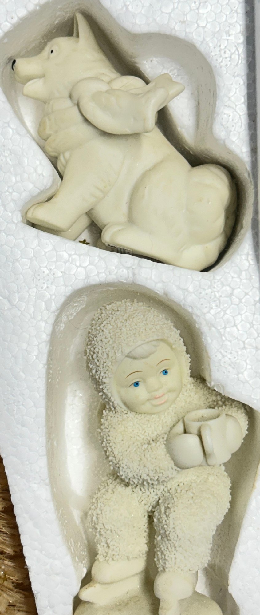 Vintage Dept 56 Snowbabies "Skate With Me" Boxed Set In Original Box ...