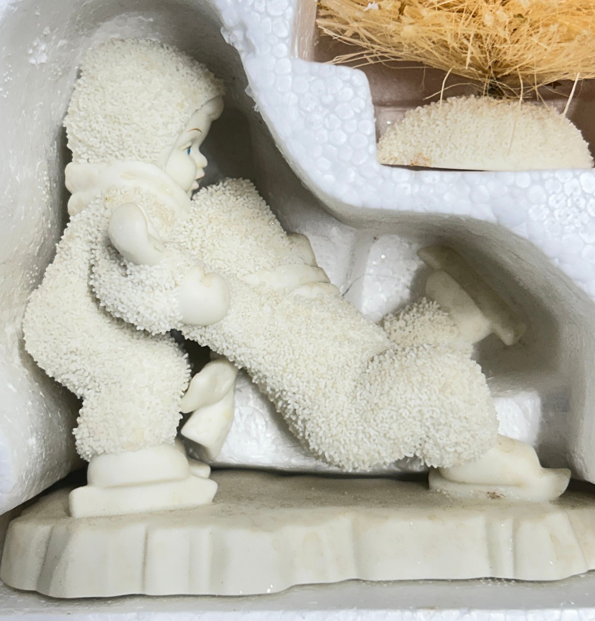 Vintage Dept 56 Snowbabies "Skate With Me" Boxed Set In Original Box ...