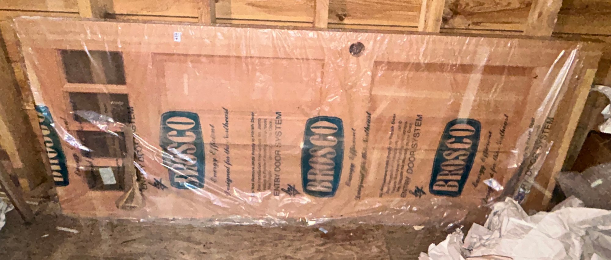 Brand New BROSCO Solid Wood 4-Lite Entry Door, Never Installed, 31.5"W ...