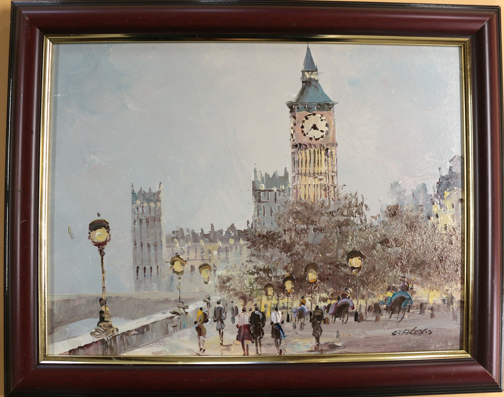 Oil Painting On Canvas - Framed - Artist Signature L/R "C. Alexis ...