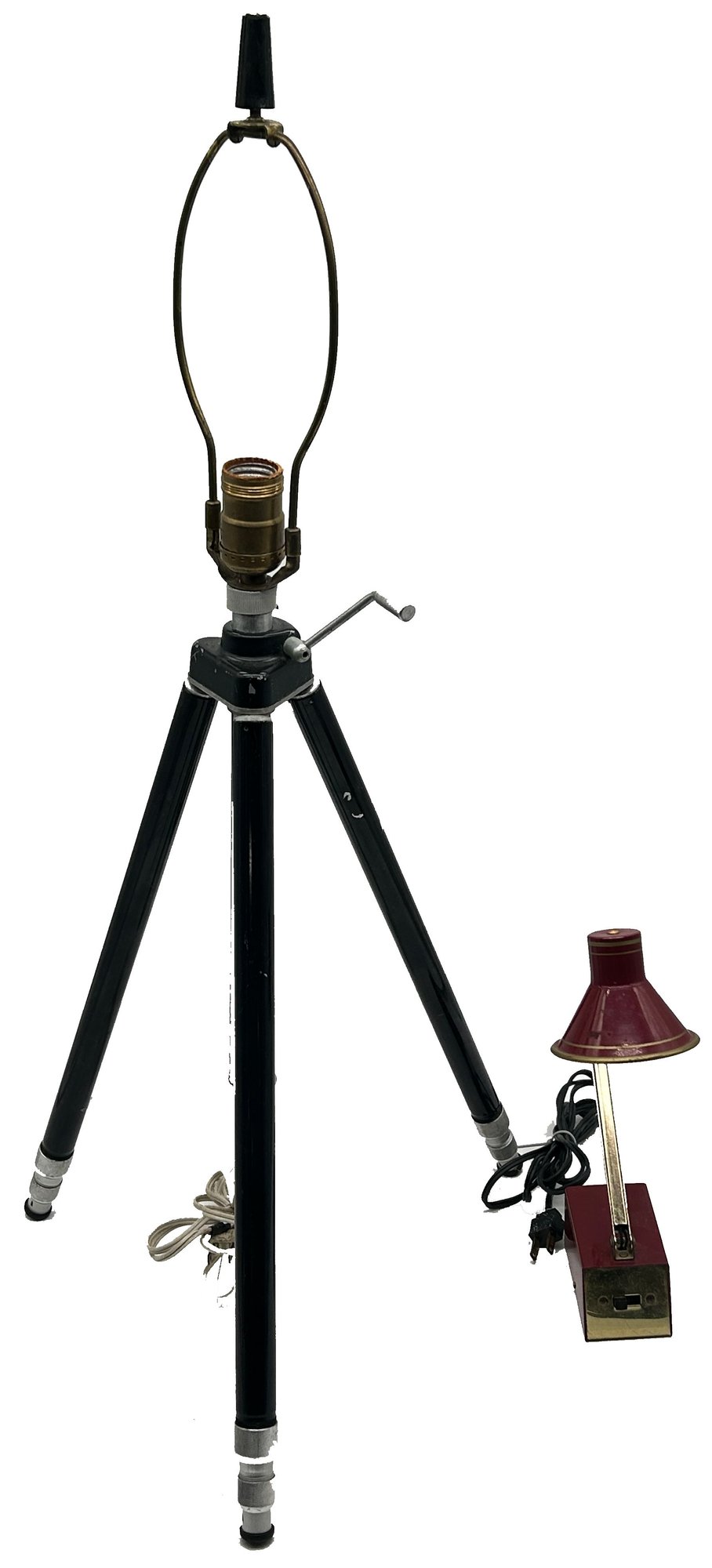 Adjustable Height Tripod And Telescoping Legs Table Or Floor Lamp And ...
